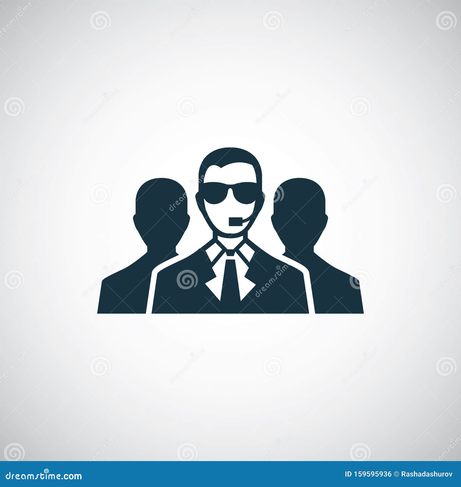 Security Guard Icon for Web and Stock Vector - Illustration of person ...