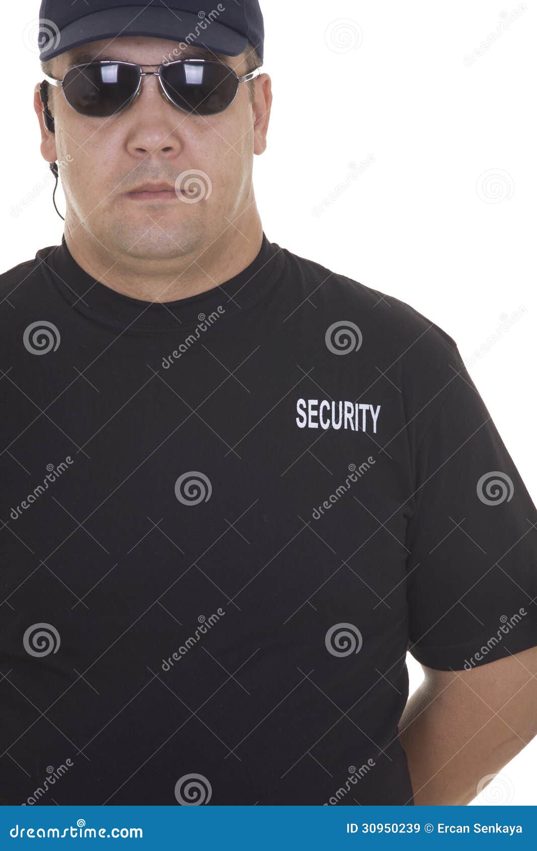 Security guard stock image. Image of security, white - 30950239
