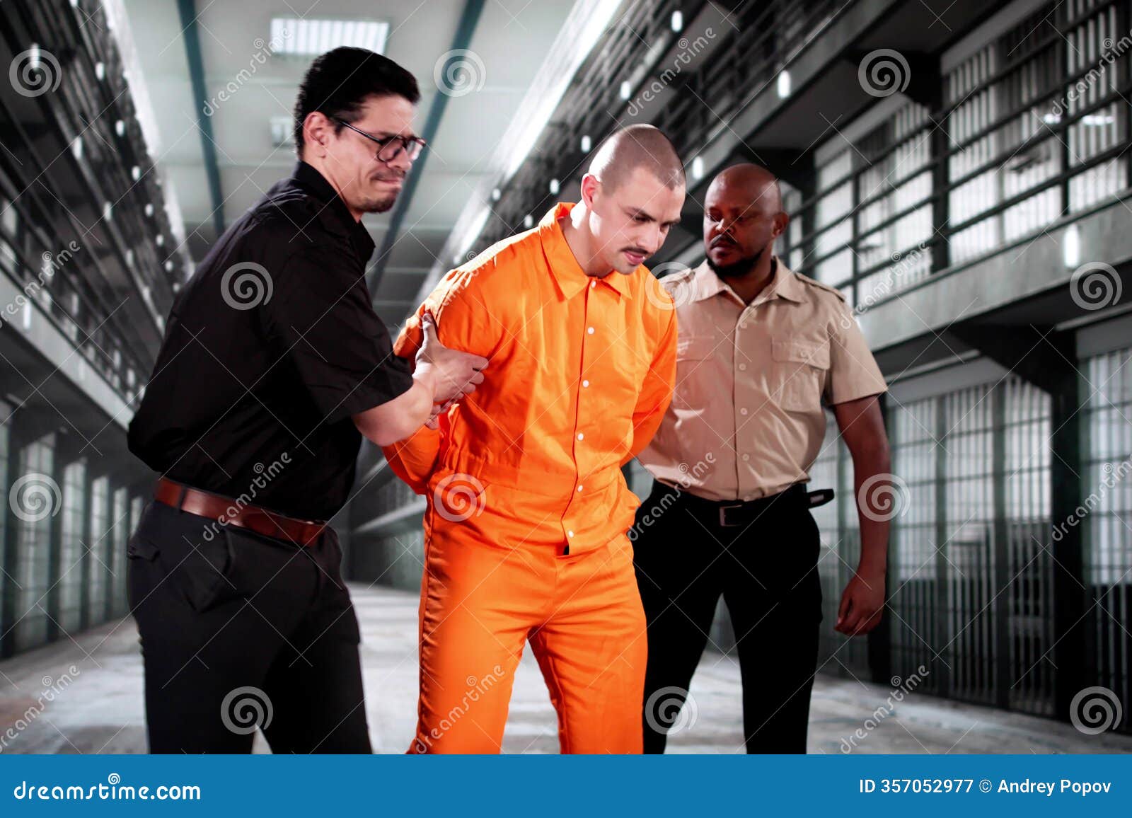 Security Guard Leading Diverse Group Stock Image - Image of guard, ward ...
