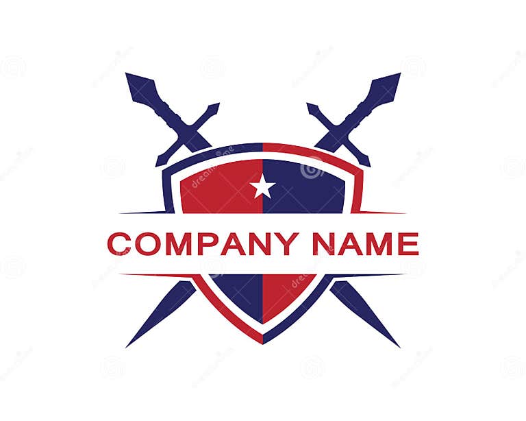 Security Guard Logo Design Vector Shield Stock Vector - Illustration of ...