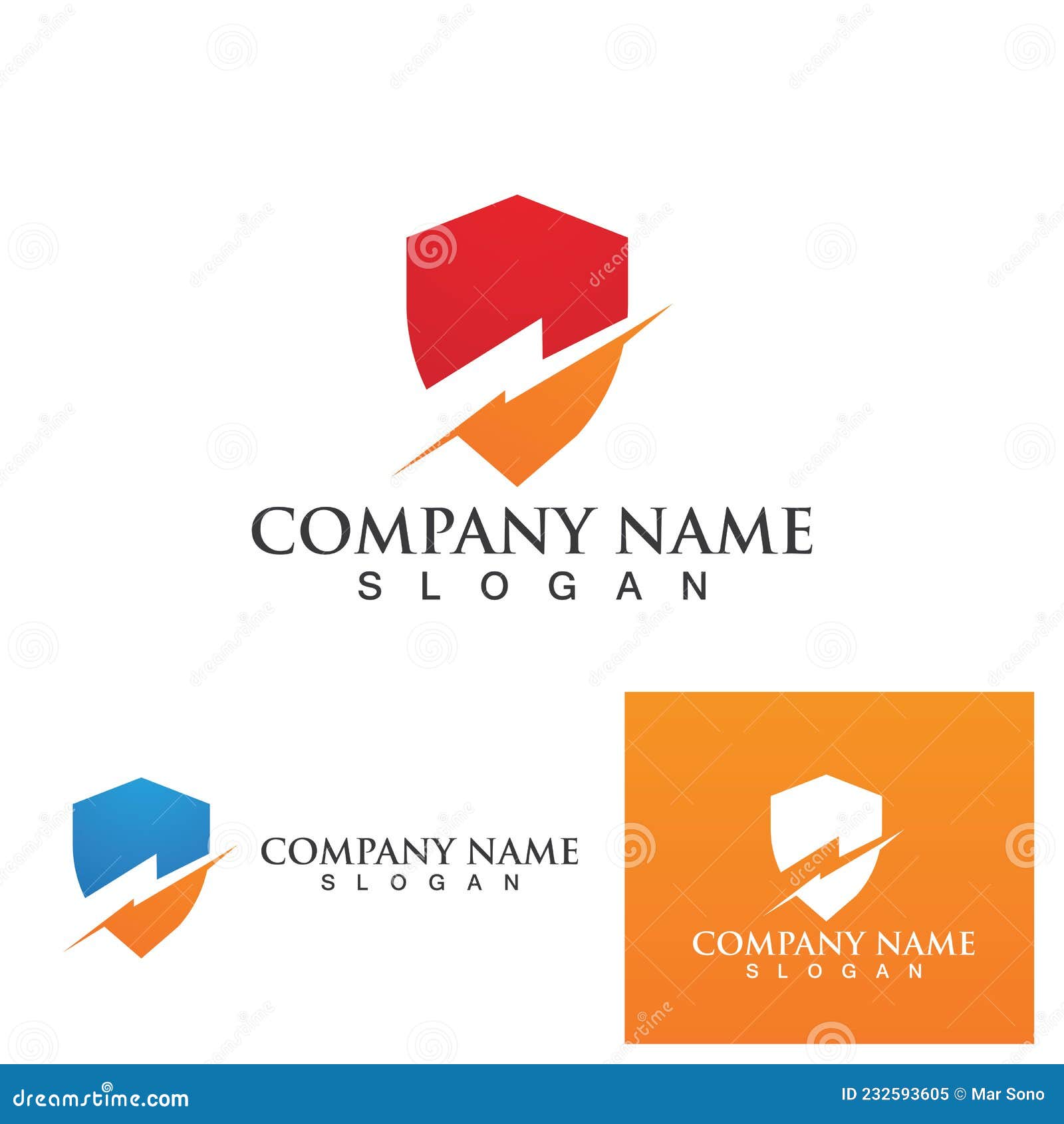 Security Guard Logo Design Vector Shield Stock Vector - Illustration of ...