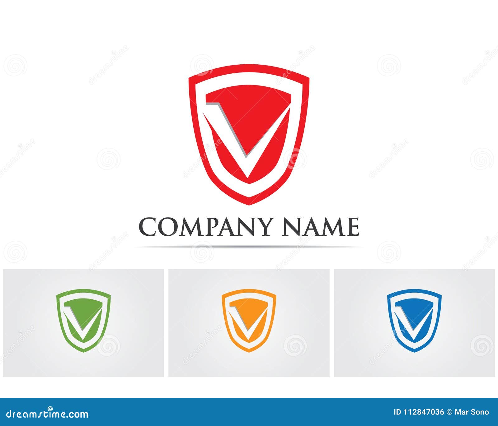 Security Guard Logo Design Vector Shield Template.. Stock Vector ...
