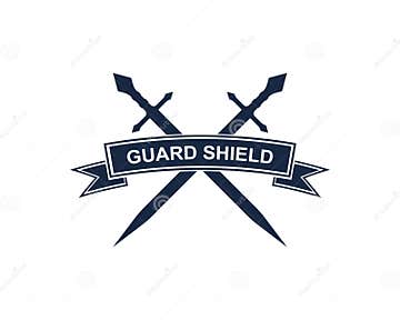 Security Guard Logo Design Vector Shield Stock Vector - Illustration of ...