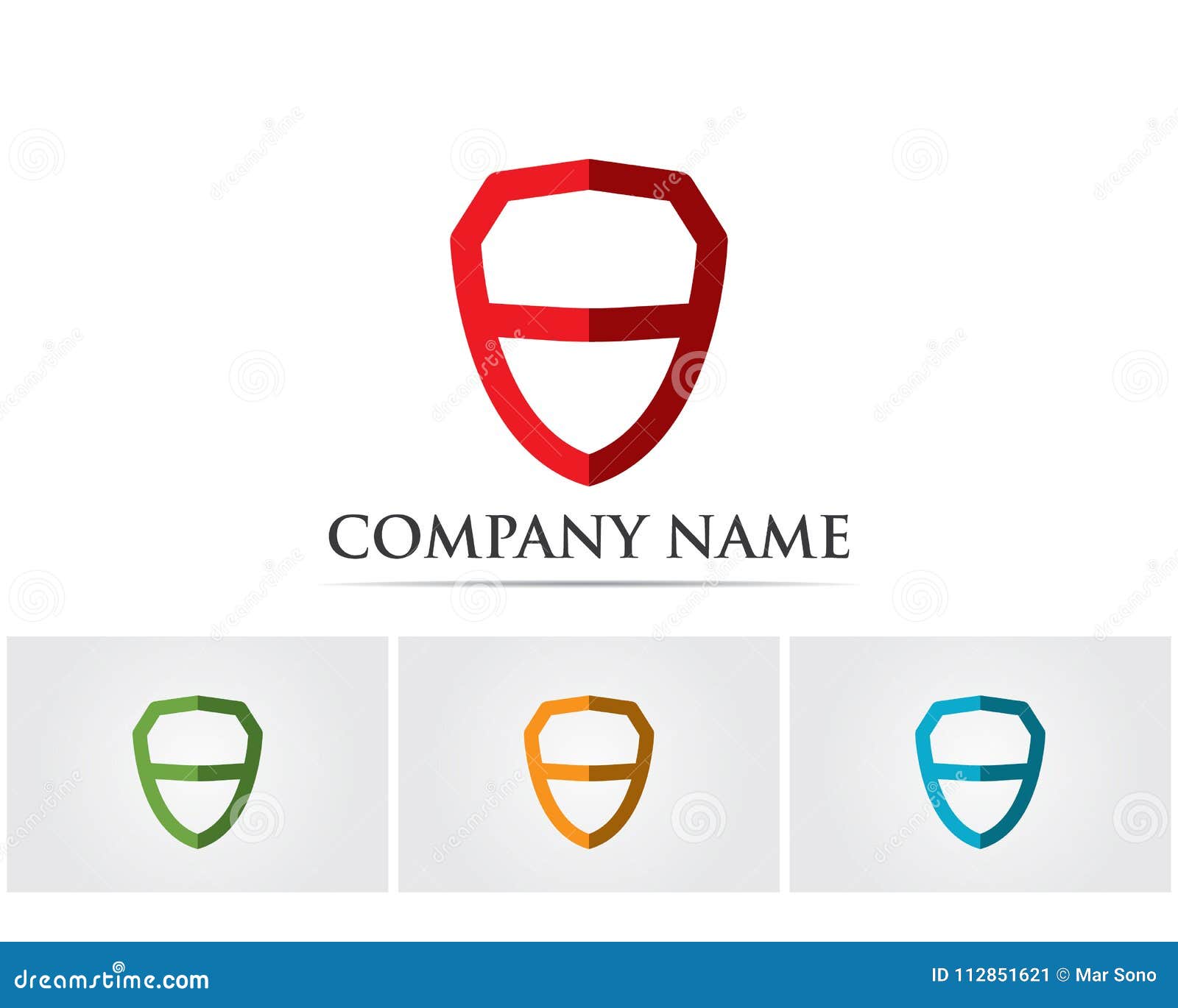 Security Guard Logo Design Vector Shield Template.. Stock Vector ...