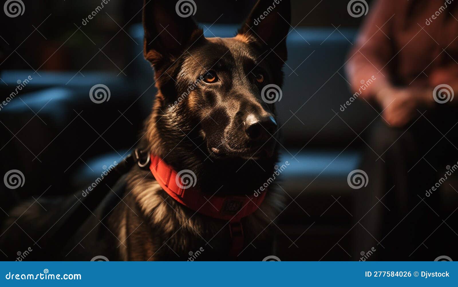 The Security Guard Loyal German Shepherd Sits, Pampered and Relaxed ... The Security Guard Loyal German Shepherd Sits, Pampered and Relaxed ...