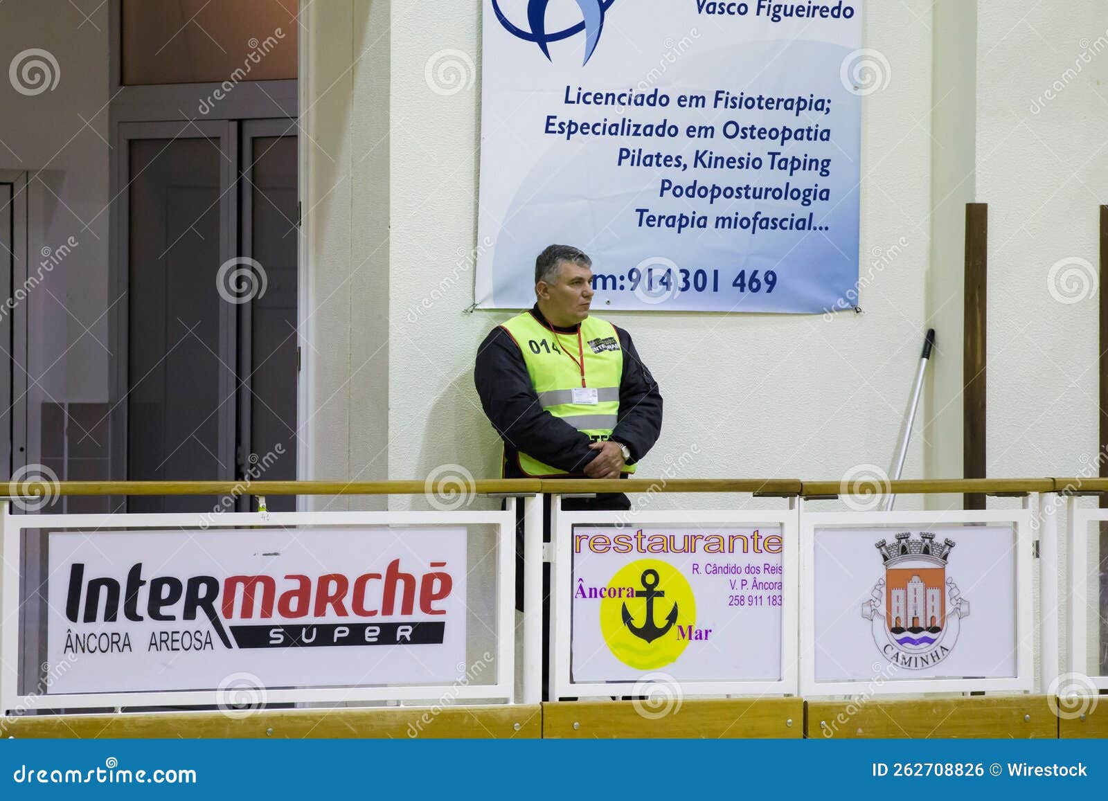 Security Guard during the Match for the 2nd National Roller Hockey ...