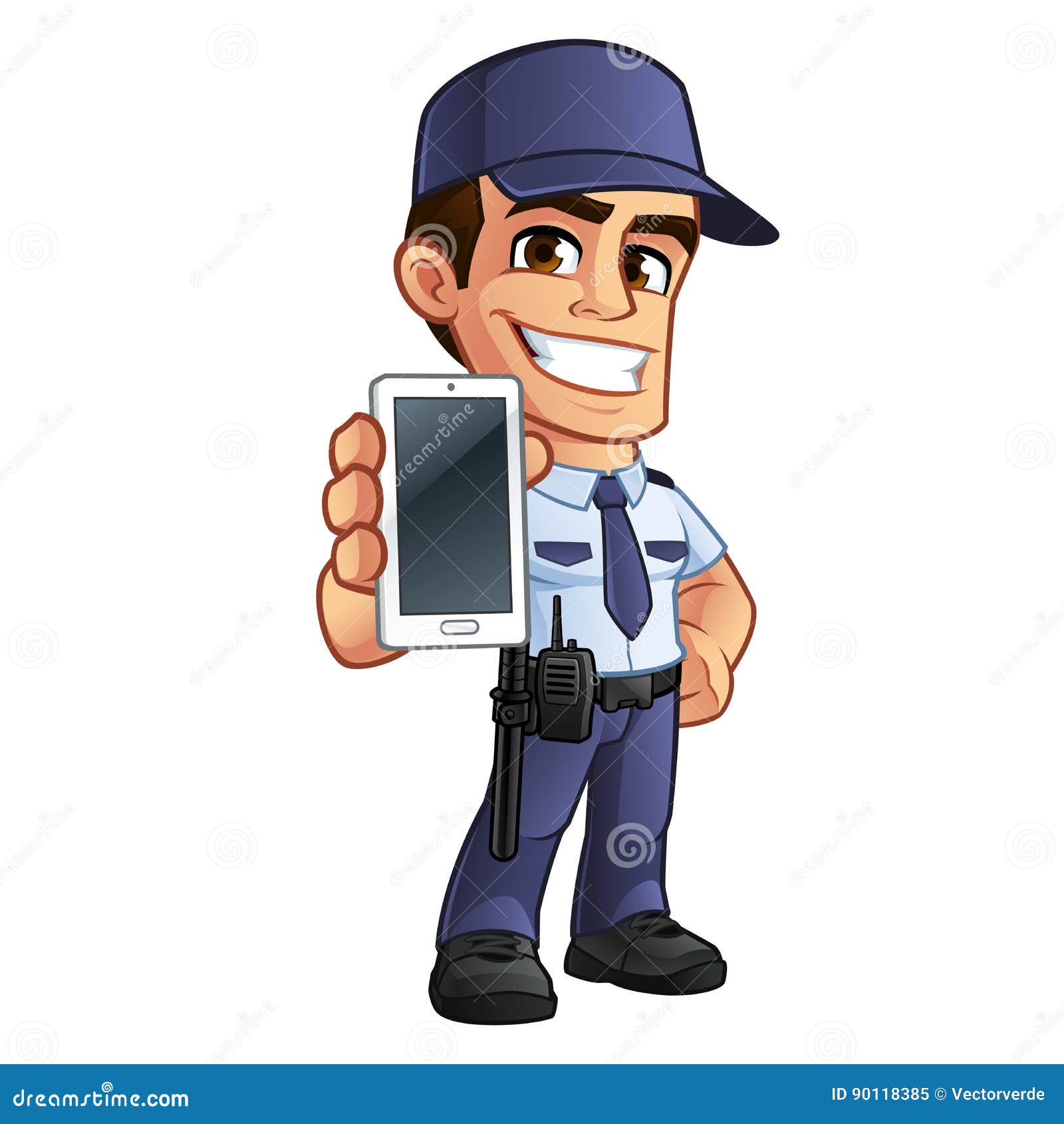 Security guard stock vector. Illustration of vector, professional ...