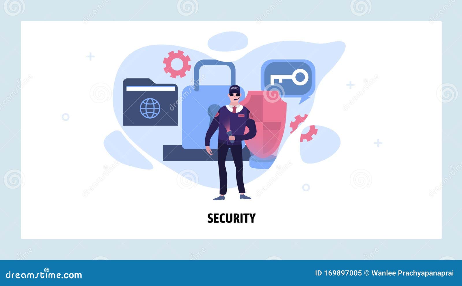 Security Guard Protect Data and Privacy. Secure Access and Cyber Safety ...