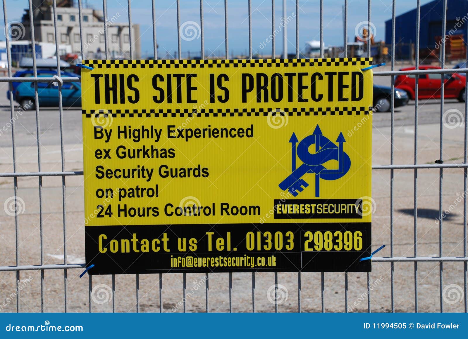 Security Guard Signage, Folkestone Editorial Image - Image of england ...