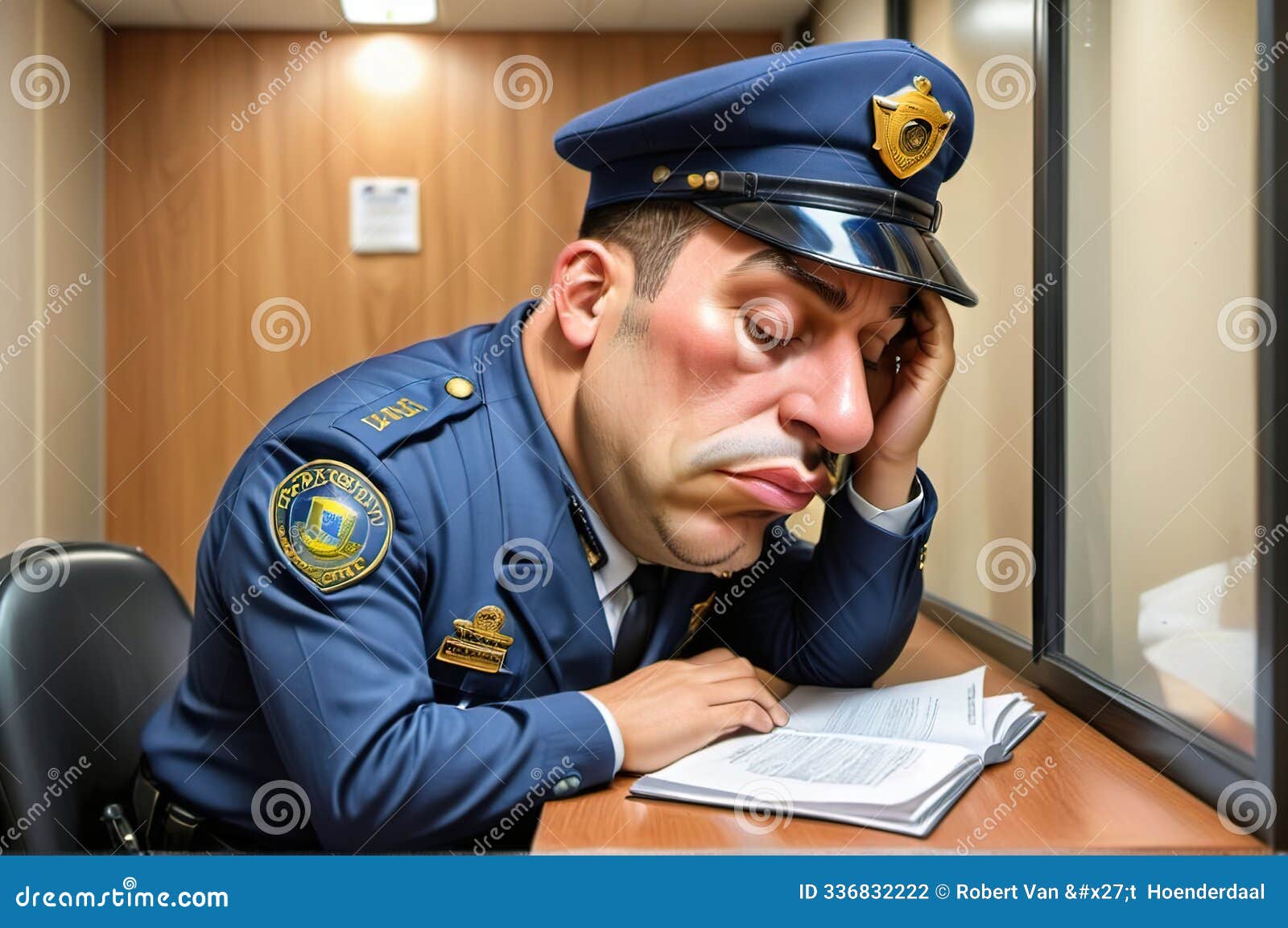 Security Guard Sleeping on the Job at 19-8-2024 Editorial Photography ...