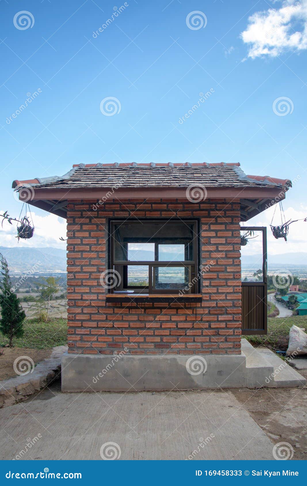 Security guard station stock image. Image of monk, ceremony - 169458333