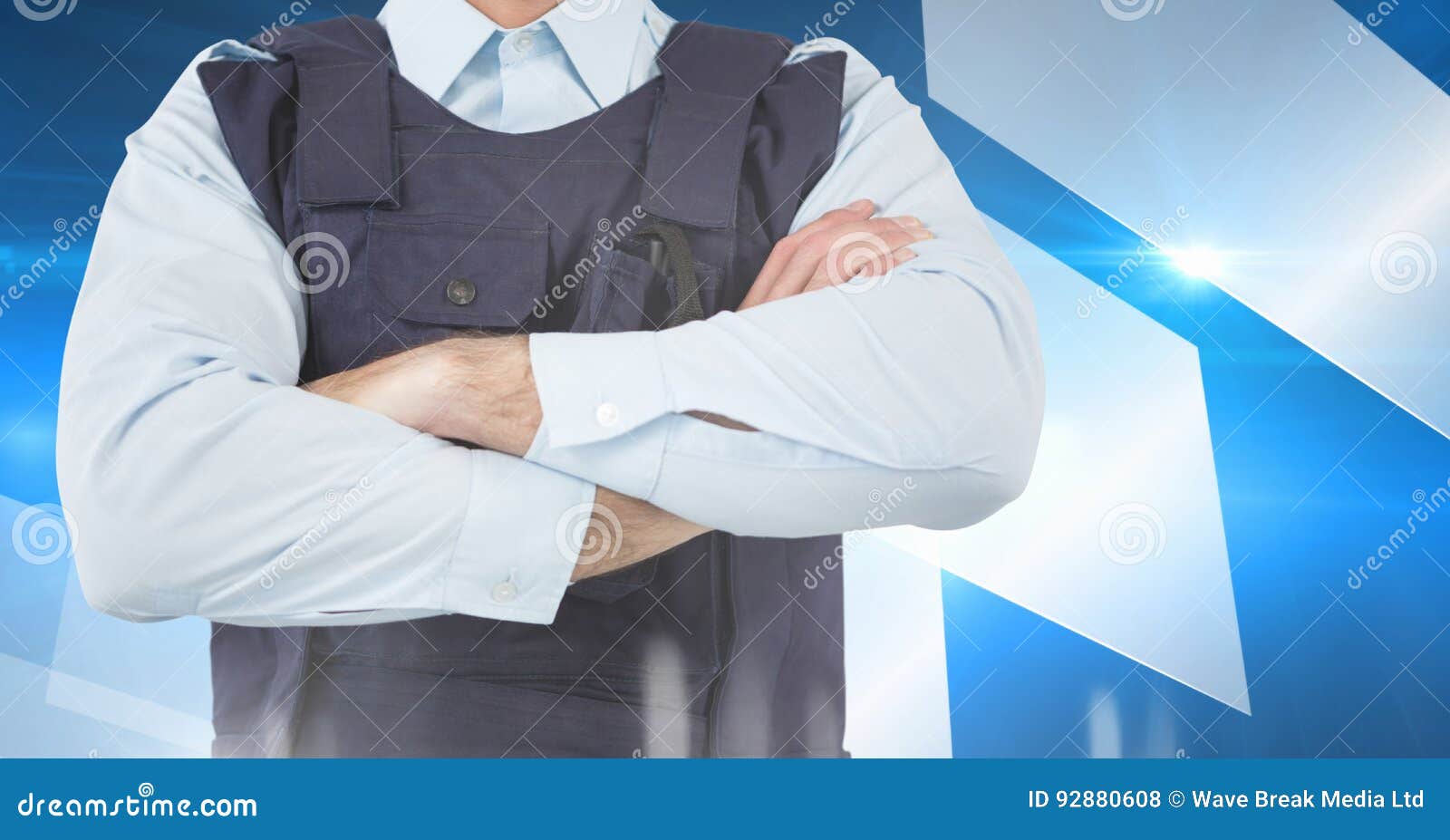 Security Guard Technology 28 Stock Photo - Image of people, white: 92880608