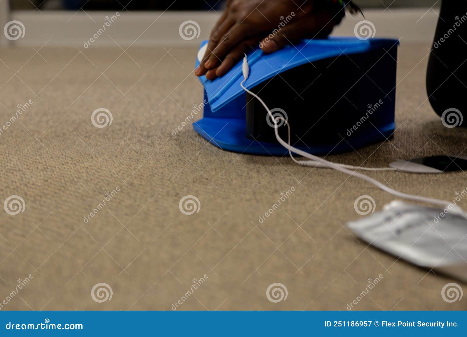 Security Guard Training for CPR First Aid with the AED. Stock Image ...
