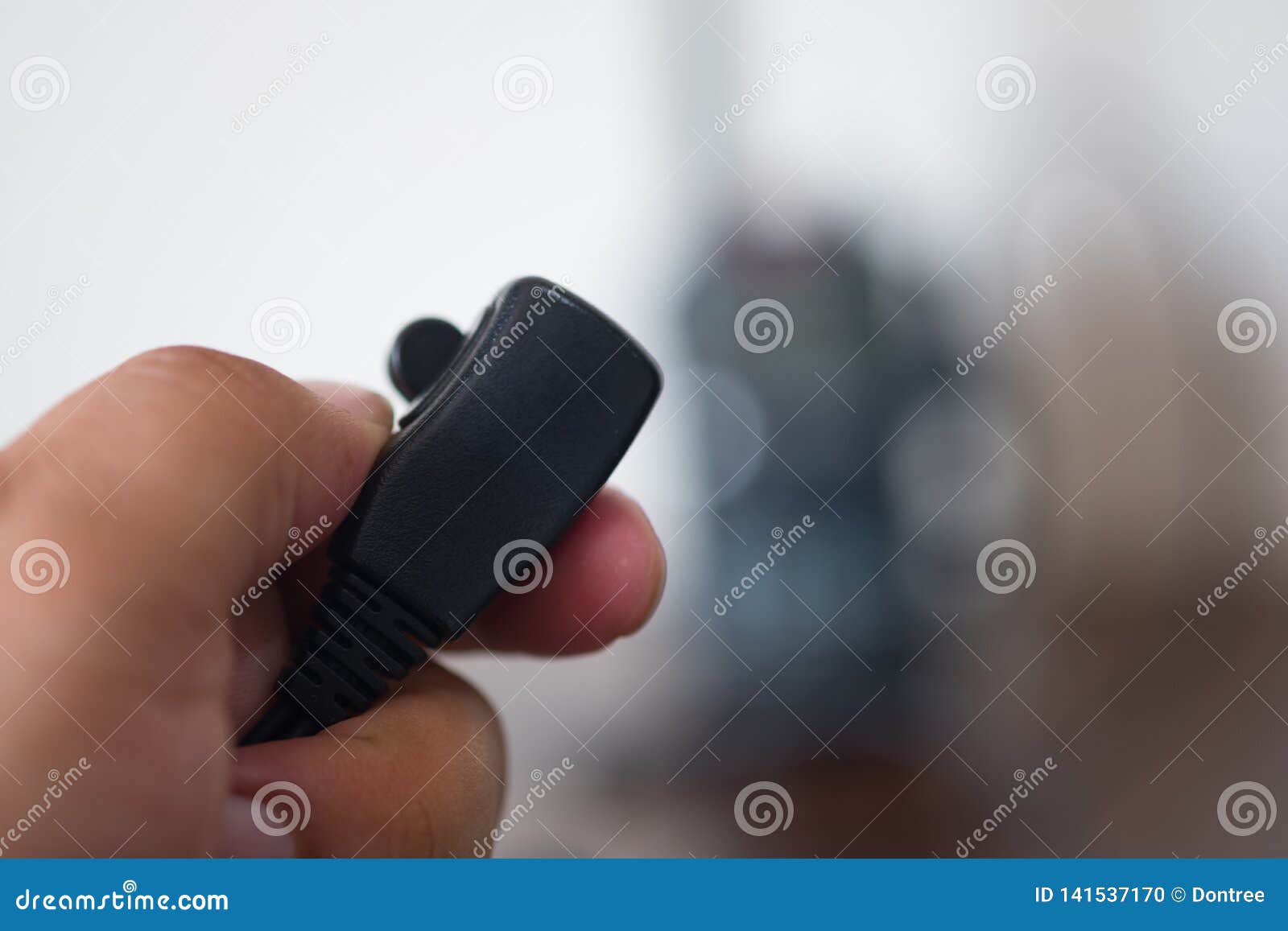 Security Guard Using Portable Radio Stock Photo - Image of protection ...