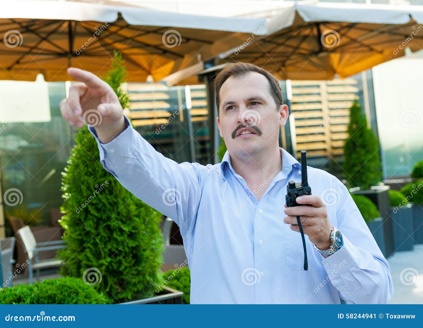 Security guard stock image. Image of guard, talkie, service - 58244941
