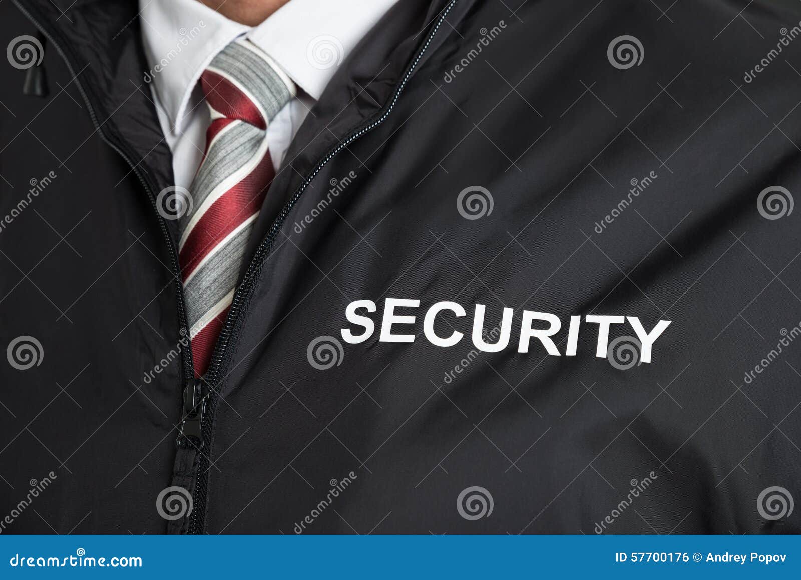 Security Guard Wearing Uniform with the Text Security Stock Photo ...