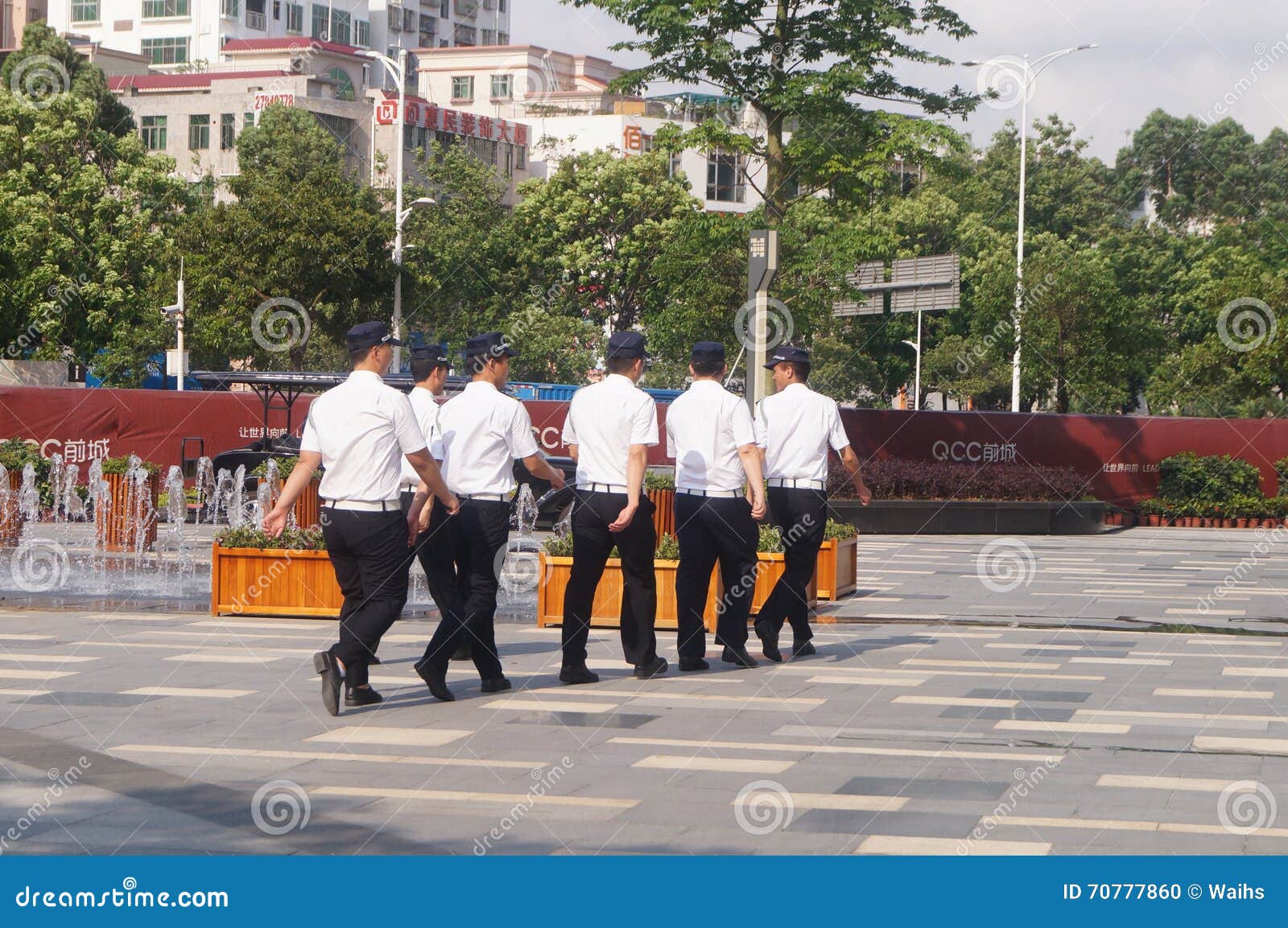 Security Guards on Duty in Residential Quarters Editorial Image - Image ...