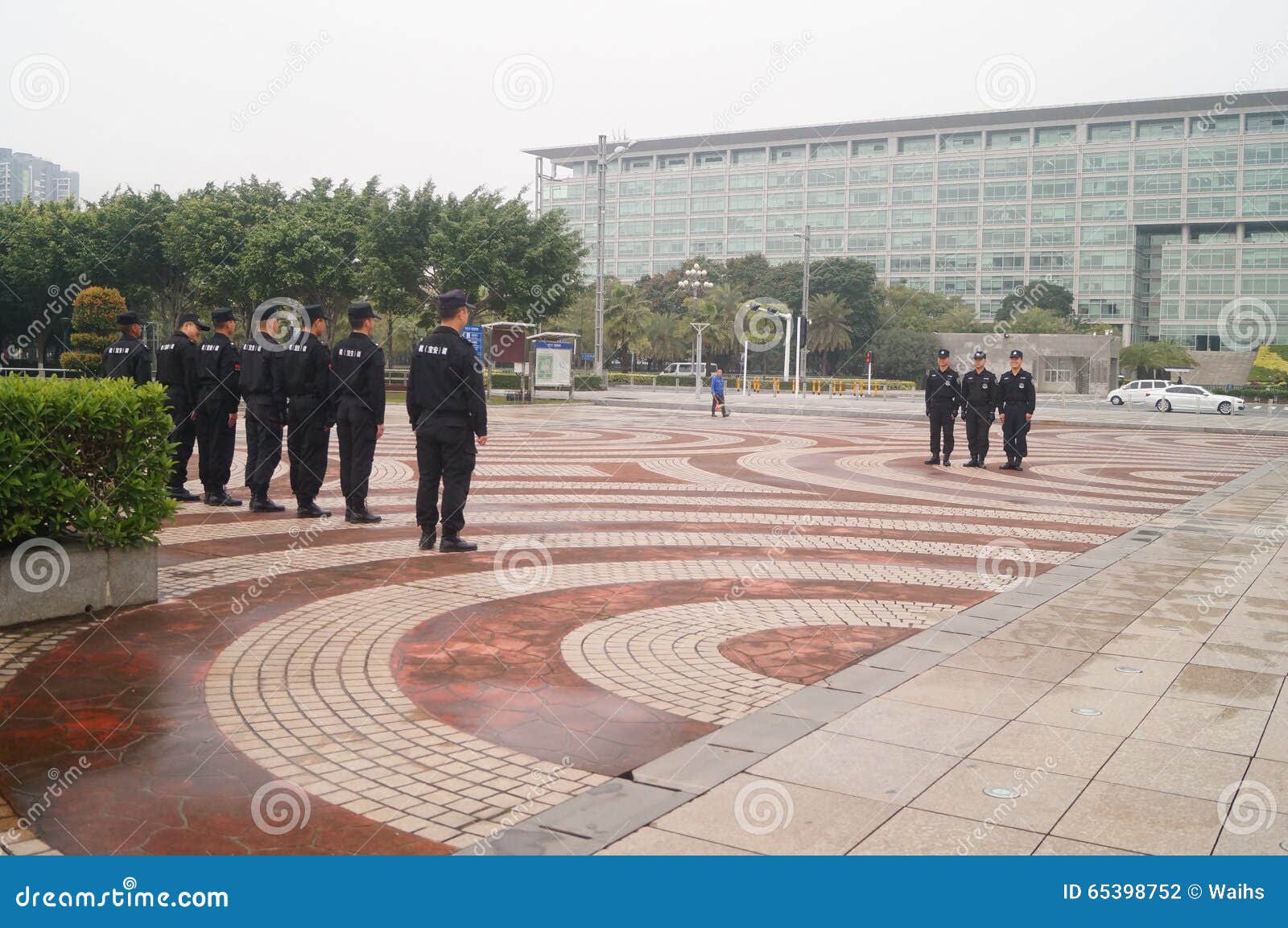 Security Guards in the Square Formation Training Editorial Photography ...