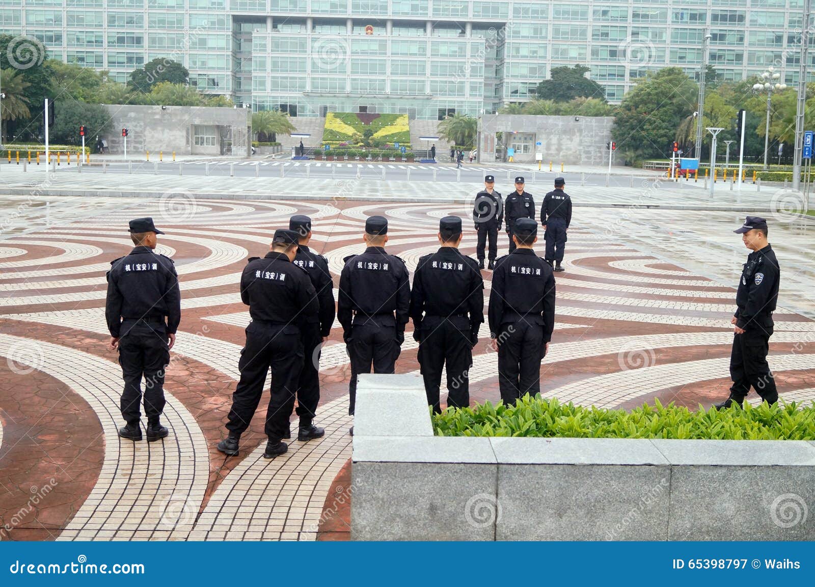 Security Guards in the Square Formation Training Editorial Photography ...