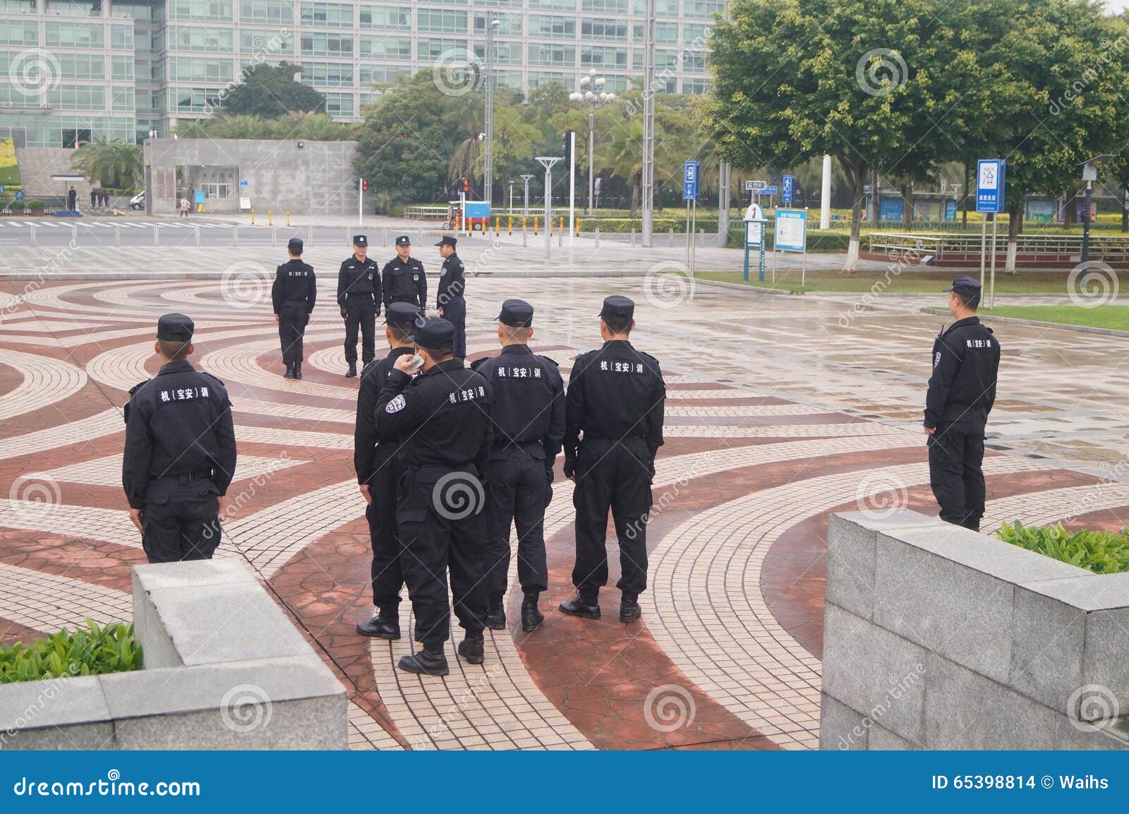 Security Guards in the Square Formation Training Editorial Stock Image ...