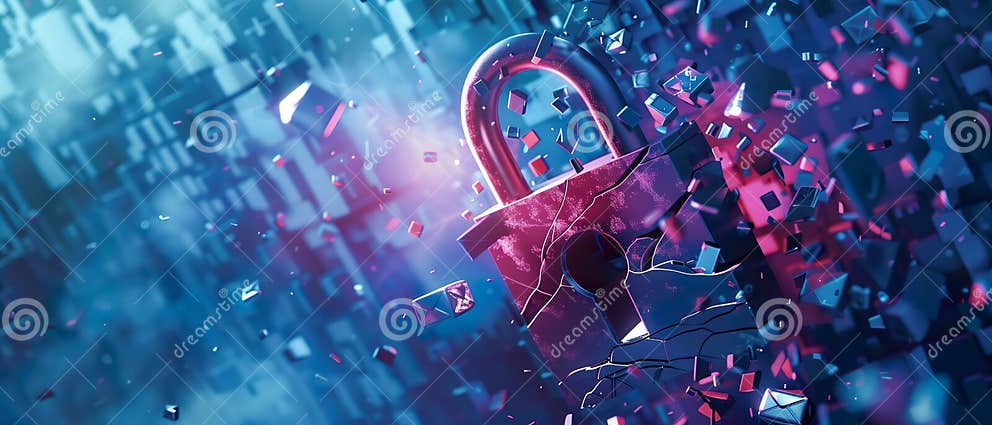 Security Hacking, Security Breach, Data Loss, Cyber Threat Stock Photo ...