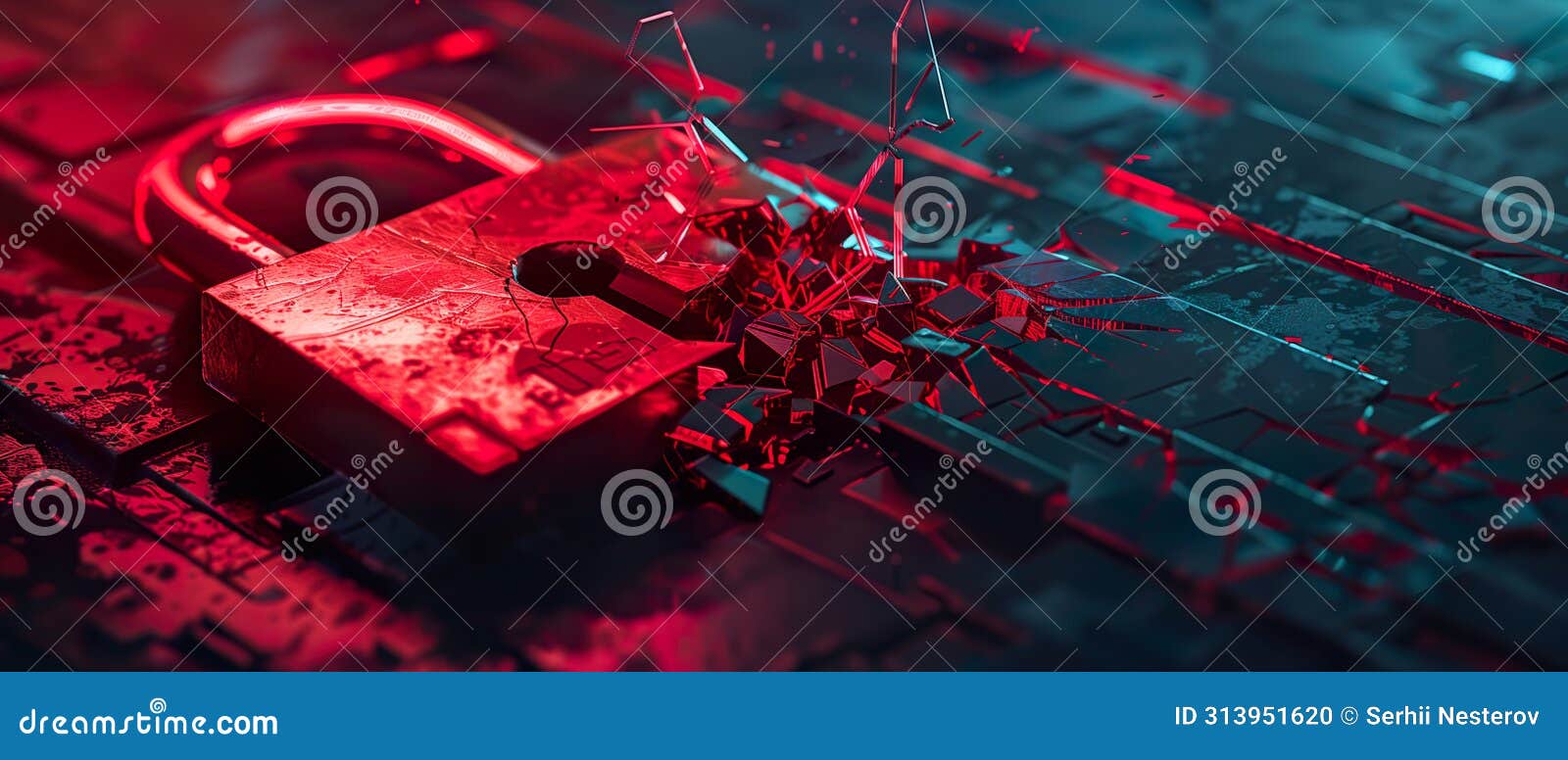Security Hacking, Security Breach, Data Loss, Cyber Threat Stock Photo ...