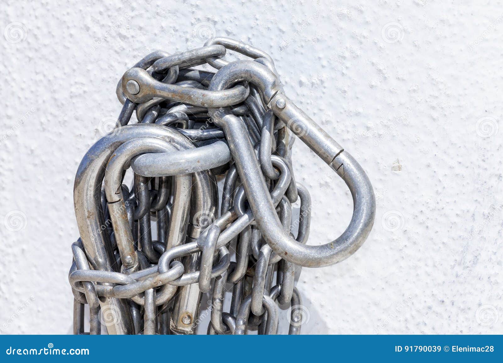 Security Heavy Steel Chains Stock Image - Image of heavy, industry ...