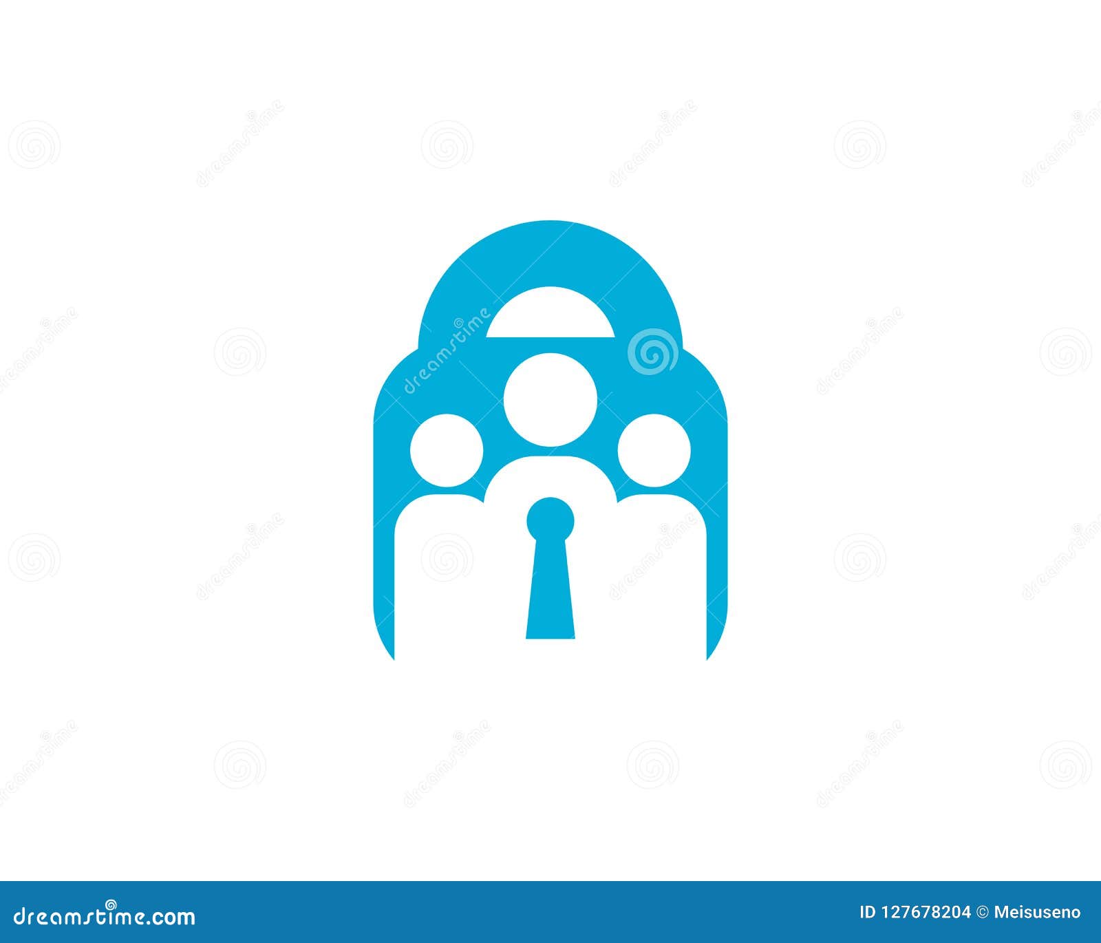 Security Human Lock Icon Logo Design Element Stock Vector ...