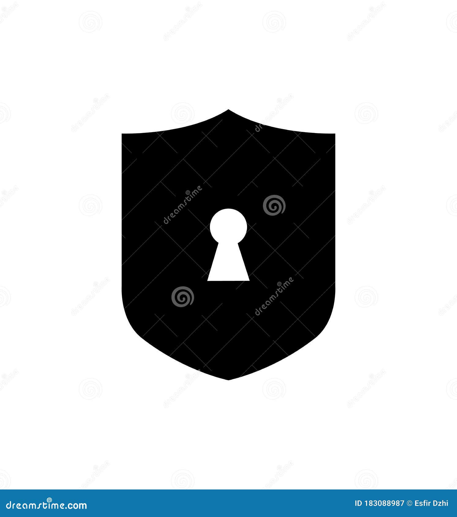 Security Icon Black Vector Isolated on White Stock Vector ...