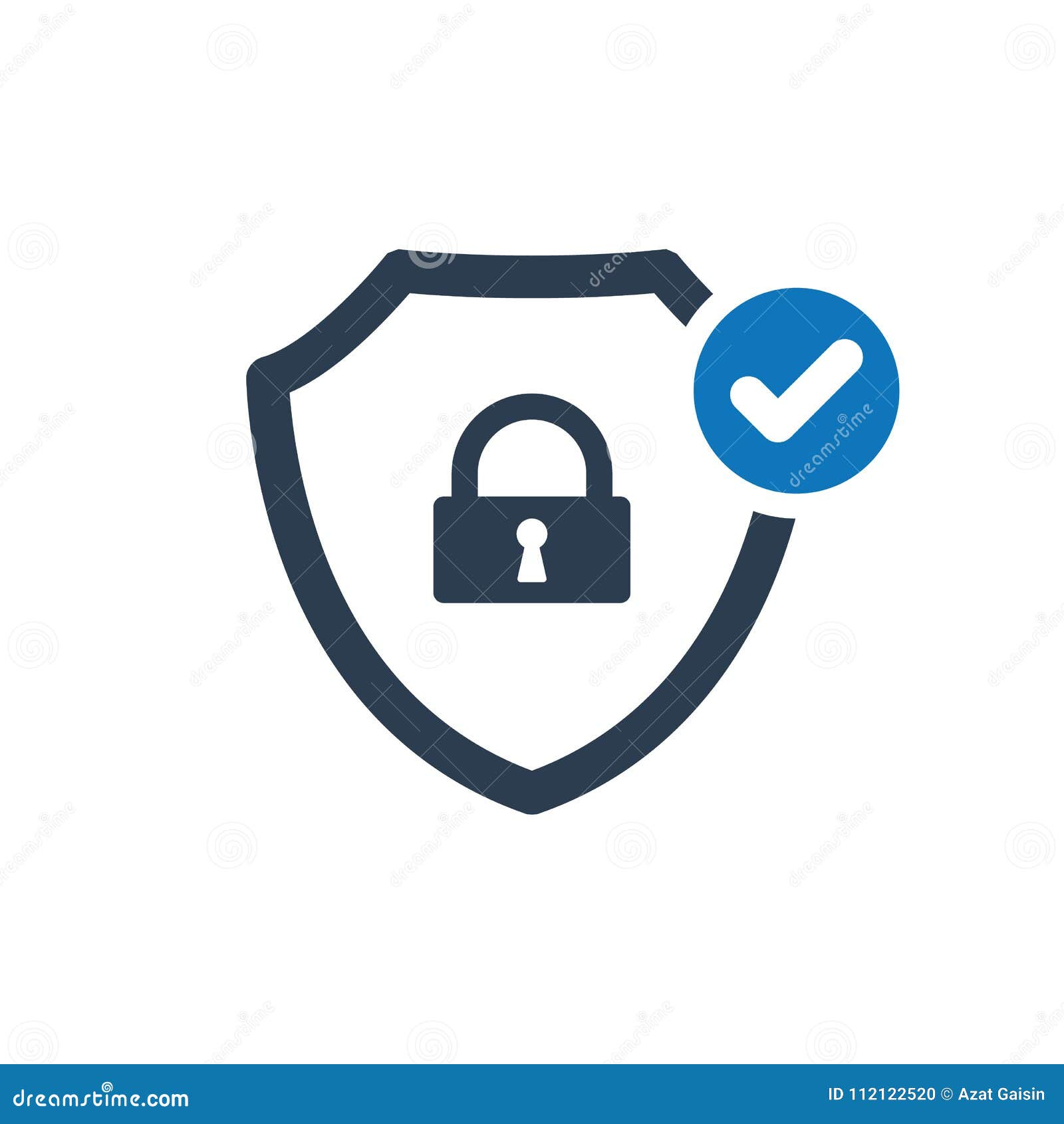 Security Icon with Check Sign. Security Icon and Approved, Confirm ...
