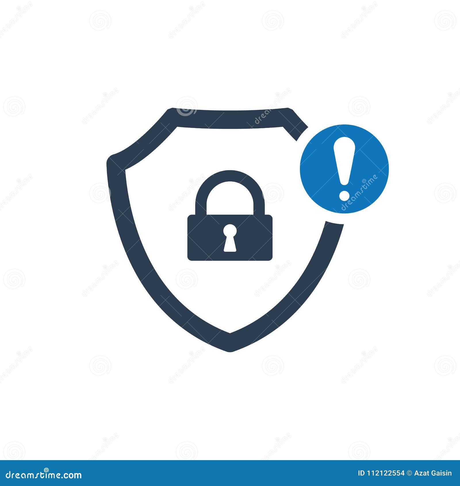 Security Icon with Exclamation Mark. Security Icon and Alert, Error ...
