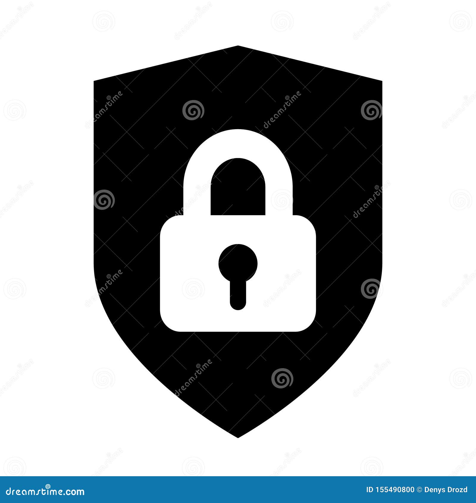 Security Icon . Protect Security Illustration Symbol. Shield Logo. for ...