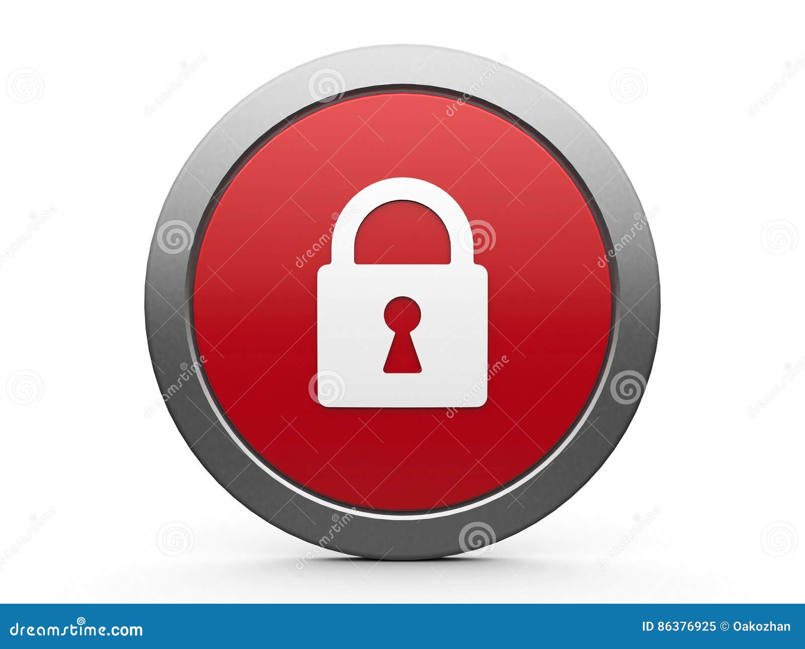 Security icon stock illustration. Illustration of button - 86376925