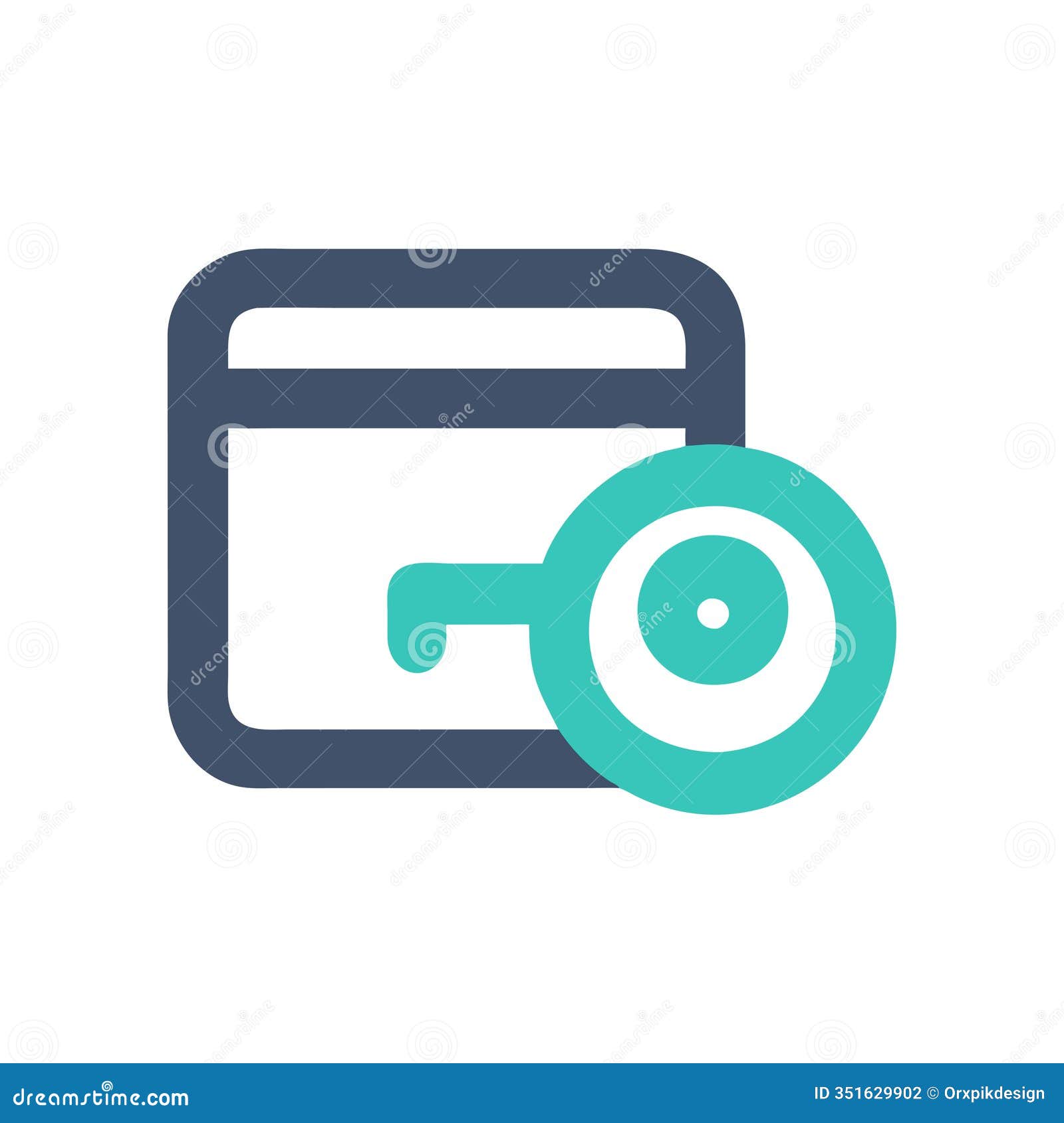 Access Token Security Icon stock vector. Illustration of protection ...