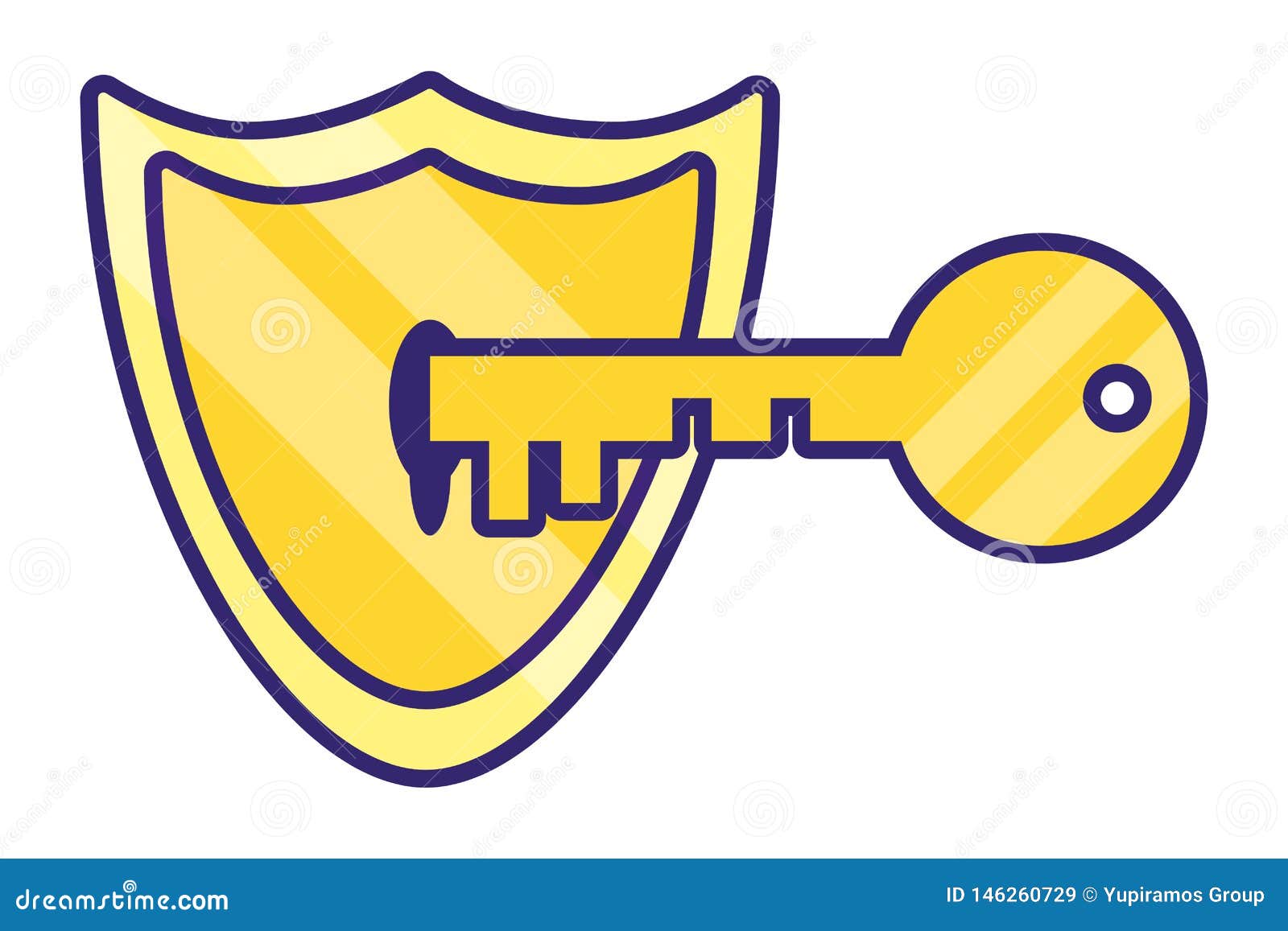 Security icon cartoon stock vector. Illustration of online - 146260729