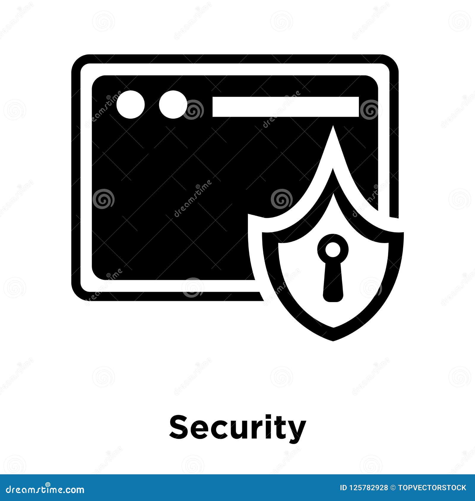 Security Icon Vector Isolated on White Background, Logo Concept Stock ...