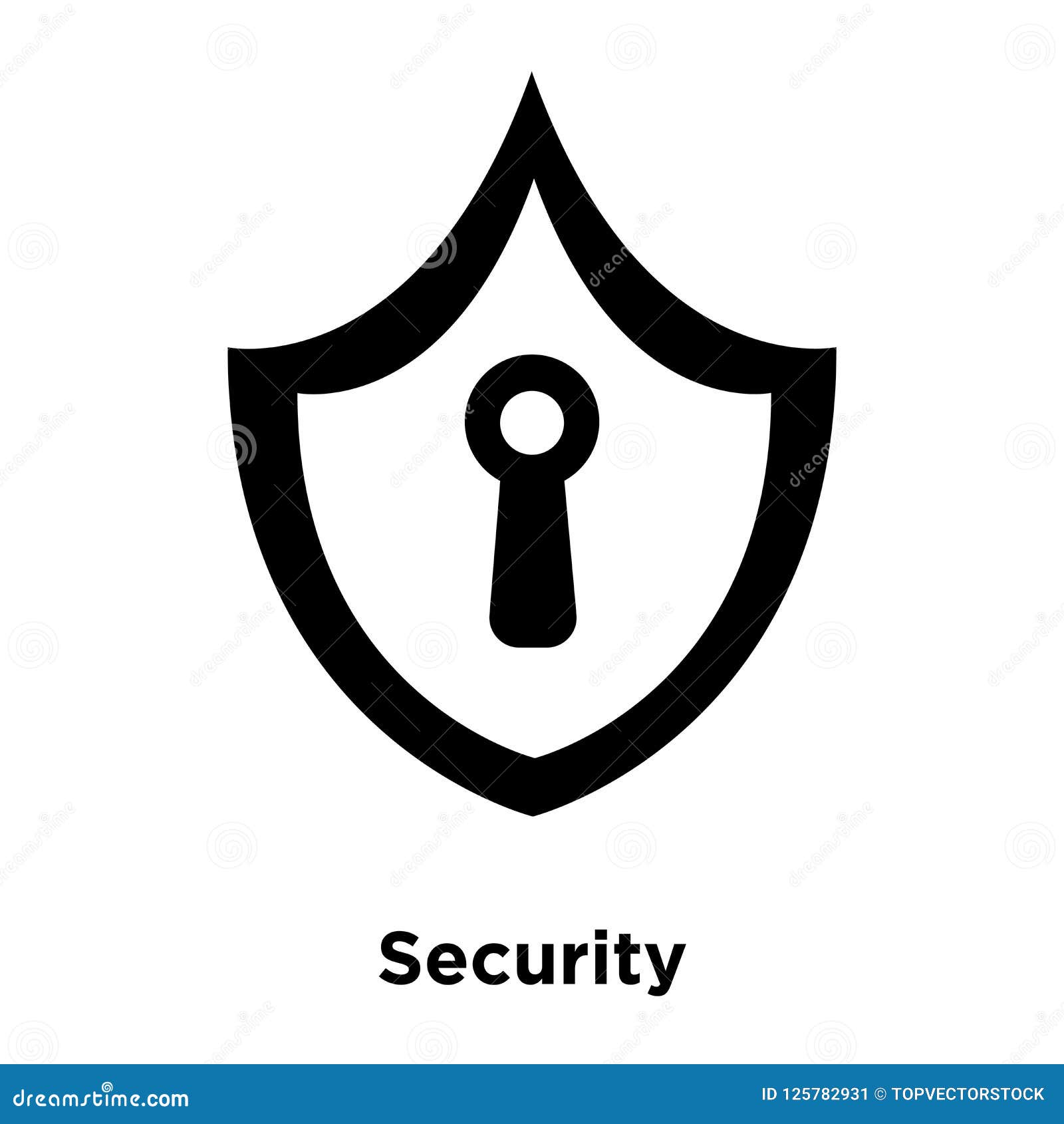 Security Icon Vector Isolated on White Background, Logo Concept Stock ...