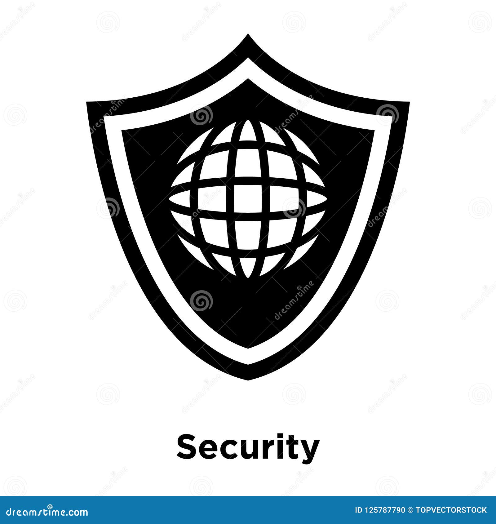 Security Icon Vector Isolated on White Background, Logo Concept Stock ...