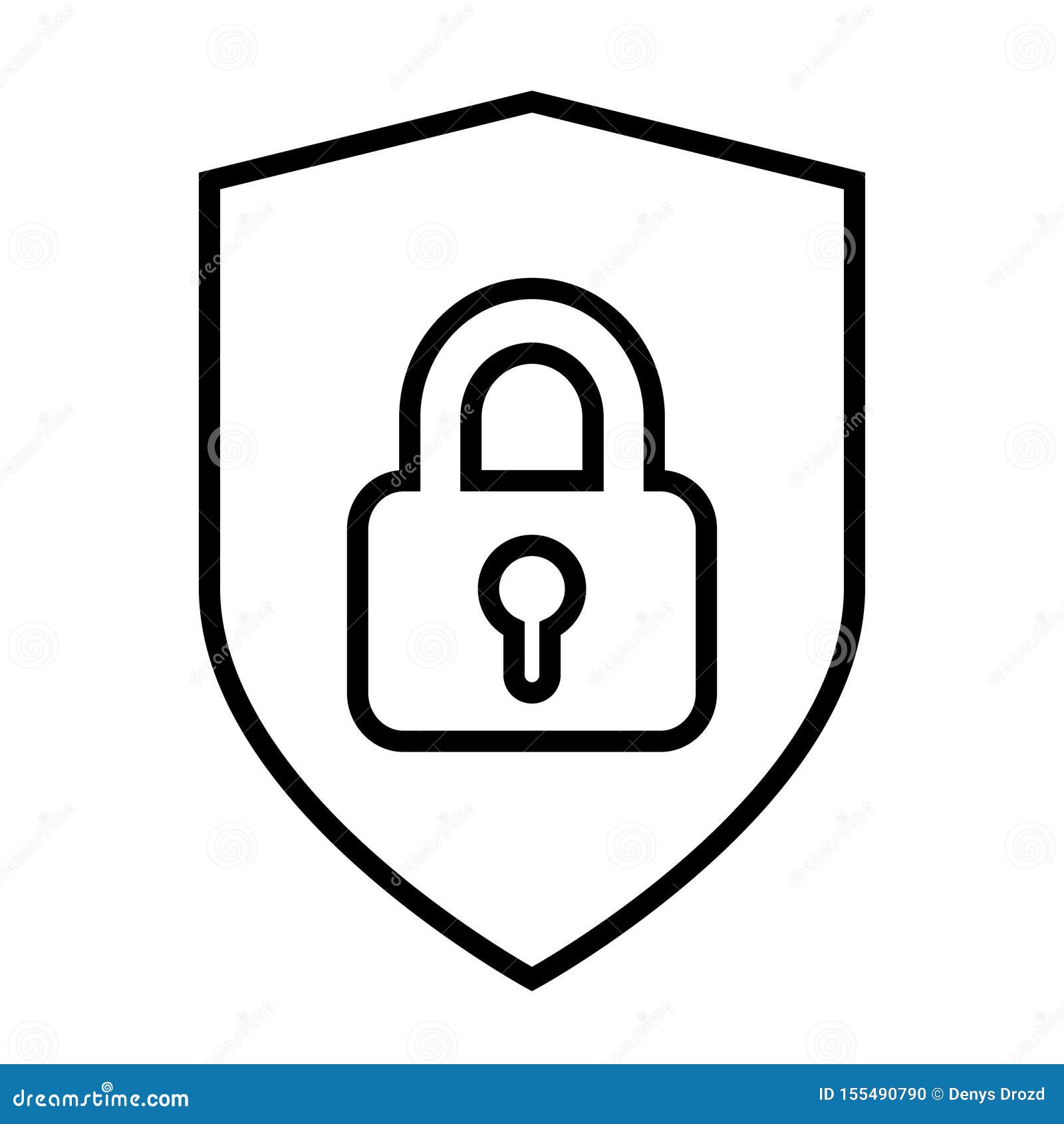 Security Icon Vector. Protect Security Illustration Symbol. Shield Logo ...