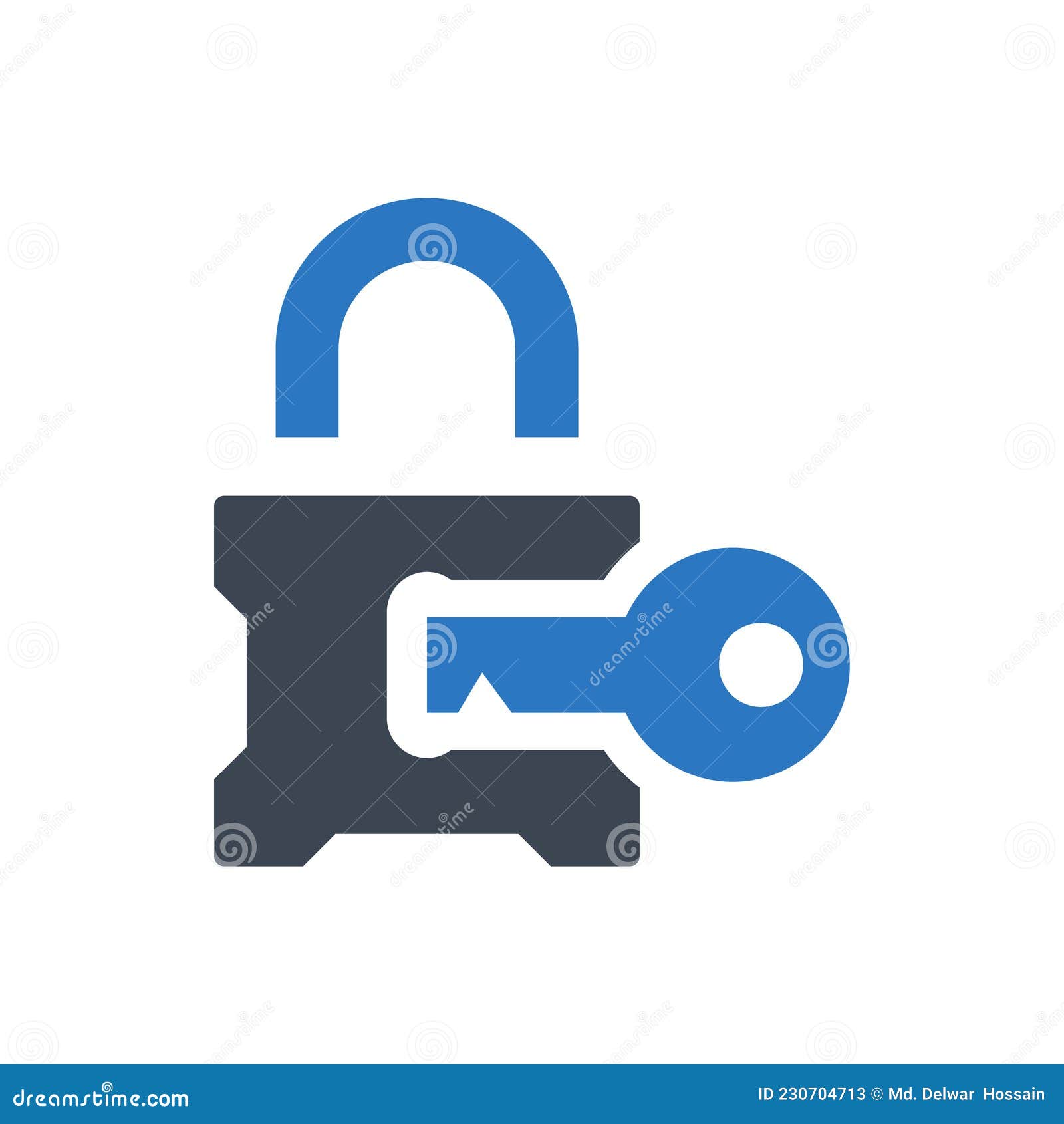 Security icon stock vector. Illustration of unlocker - 230704713