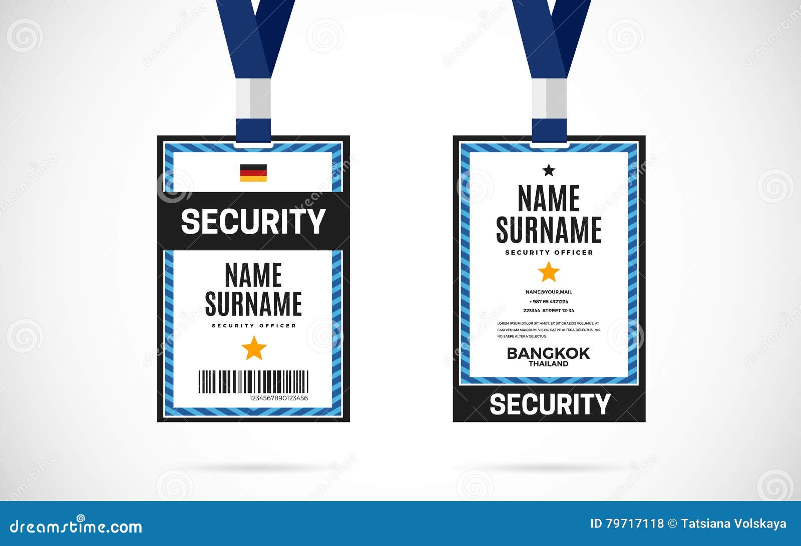 Blank Security Id Card Blank Security Id Card