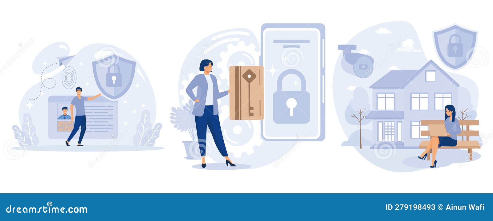 Security and Identity Verification Concept, Smart ID Card, Electronic ...