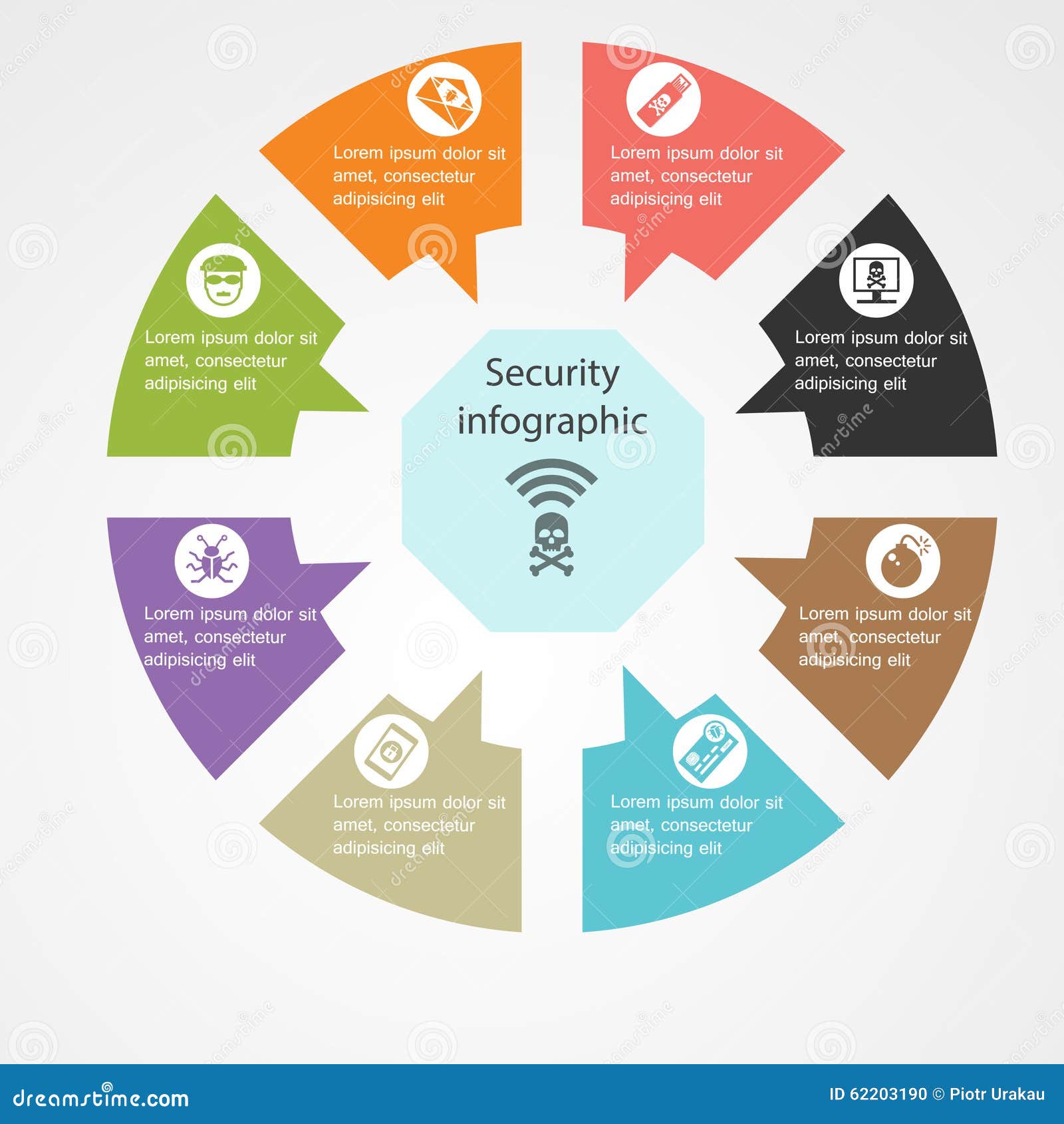 Security infographic stock vector. Illustration of chart - 62203190