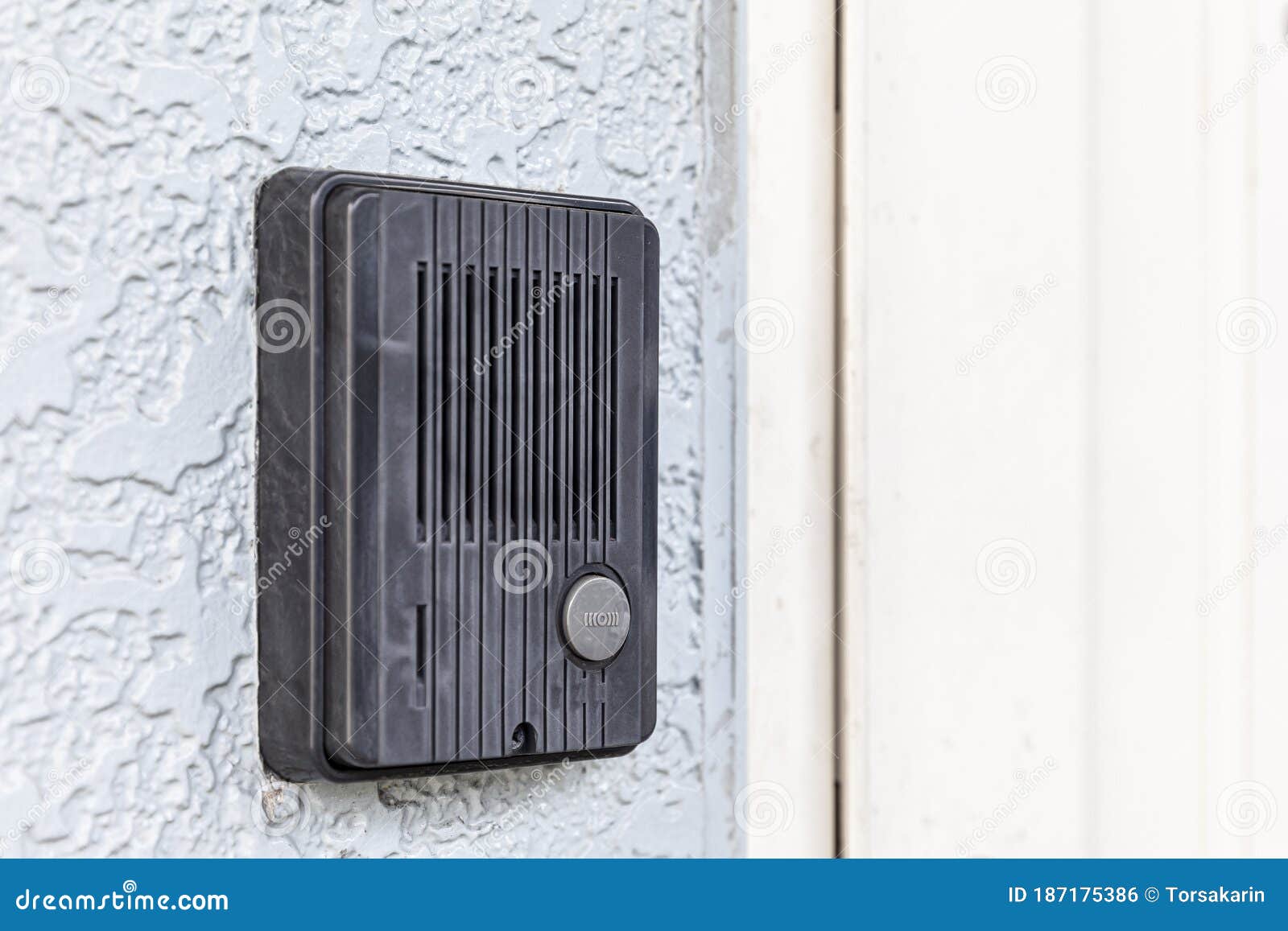 Security intercom stock photo. Image of house, gray - 187175386