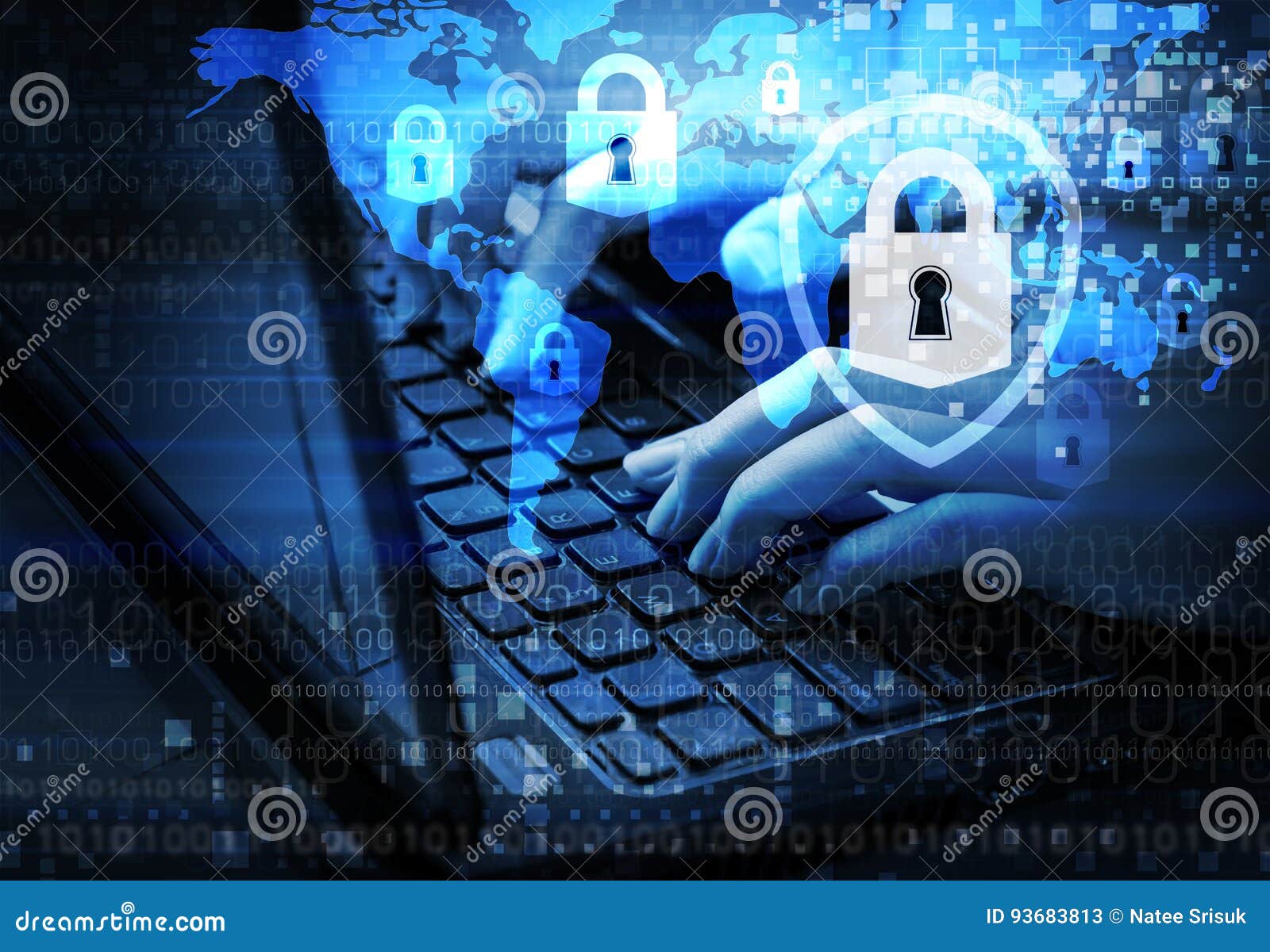 Security internet concept stock image. Image of network - 93683813
