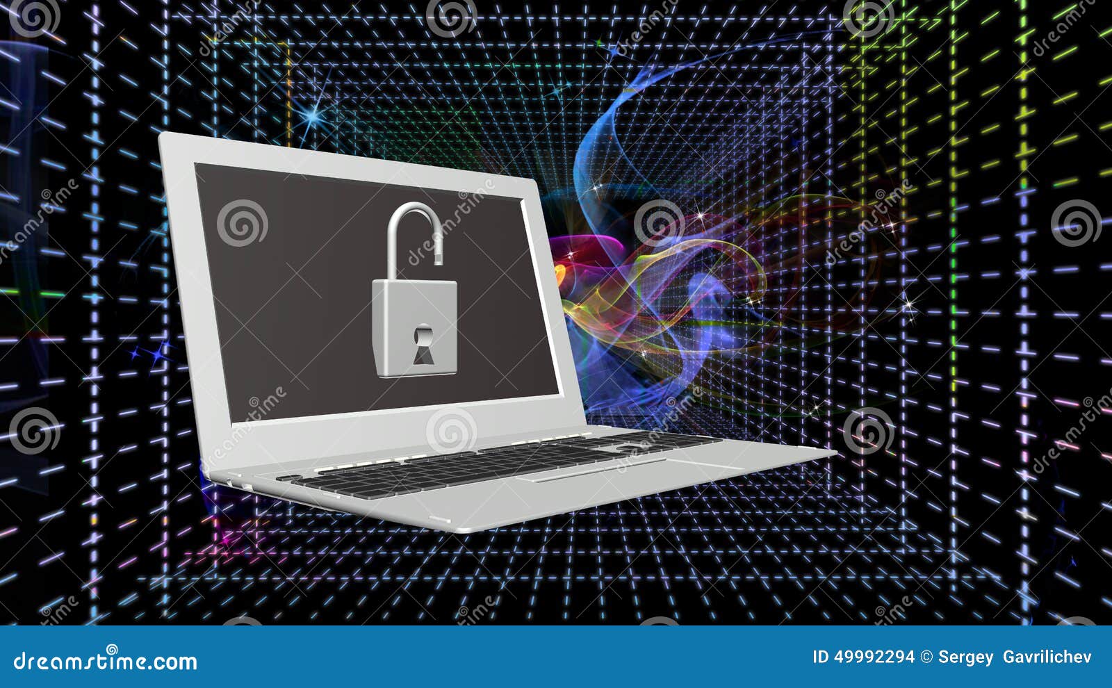 Security Internet Connection Technologies Stock Illustration ...