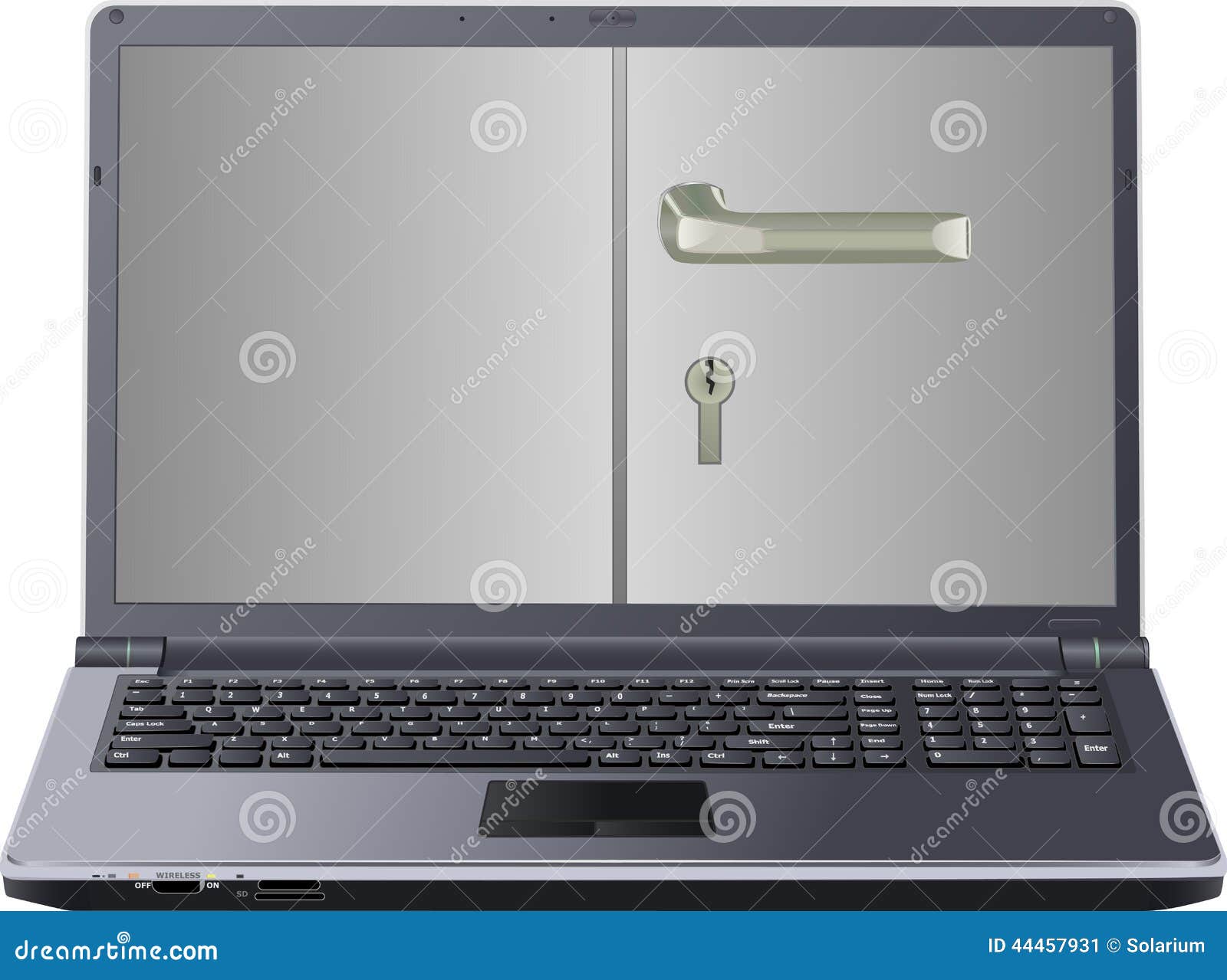 Security stock vector. Illustration of lock, portable - 44457931