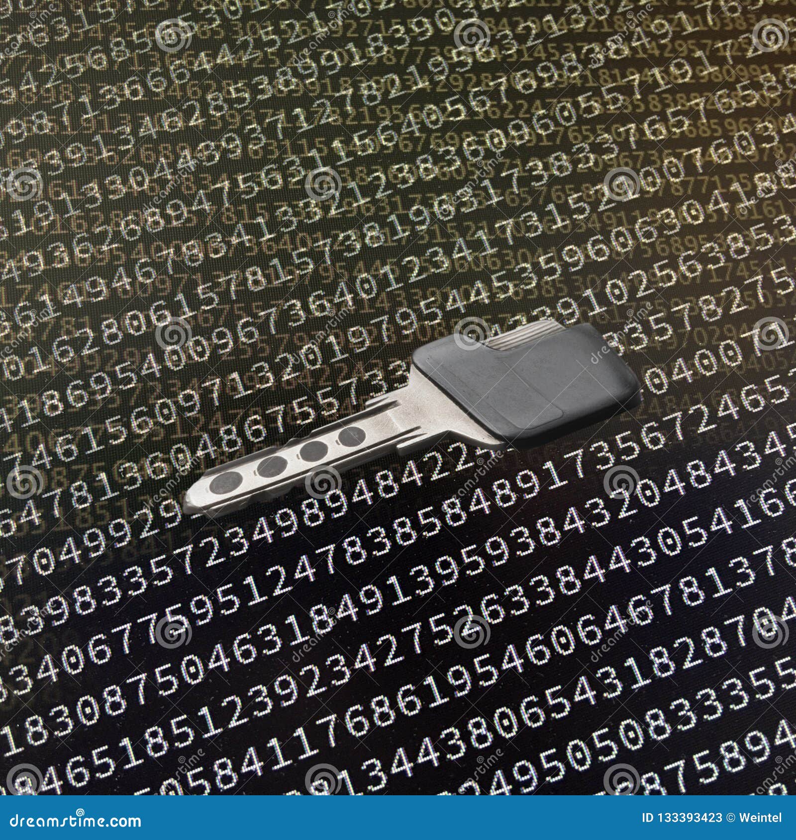 Security Key for Data Access Stock Image - Image of protect, door ...