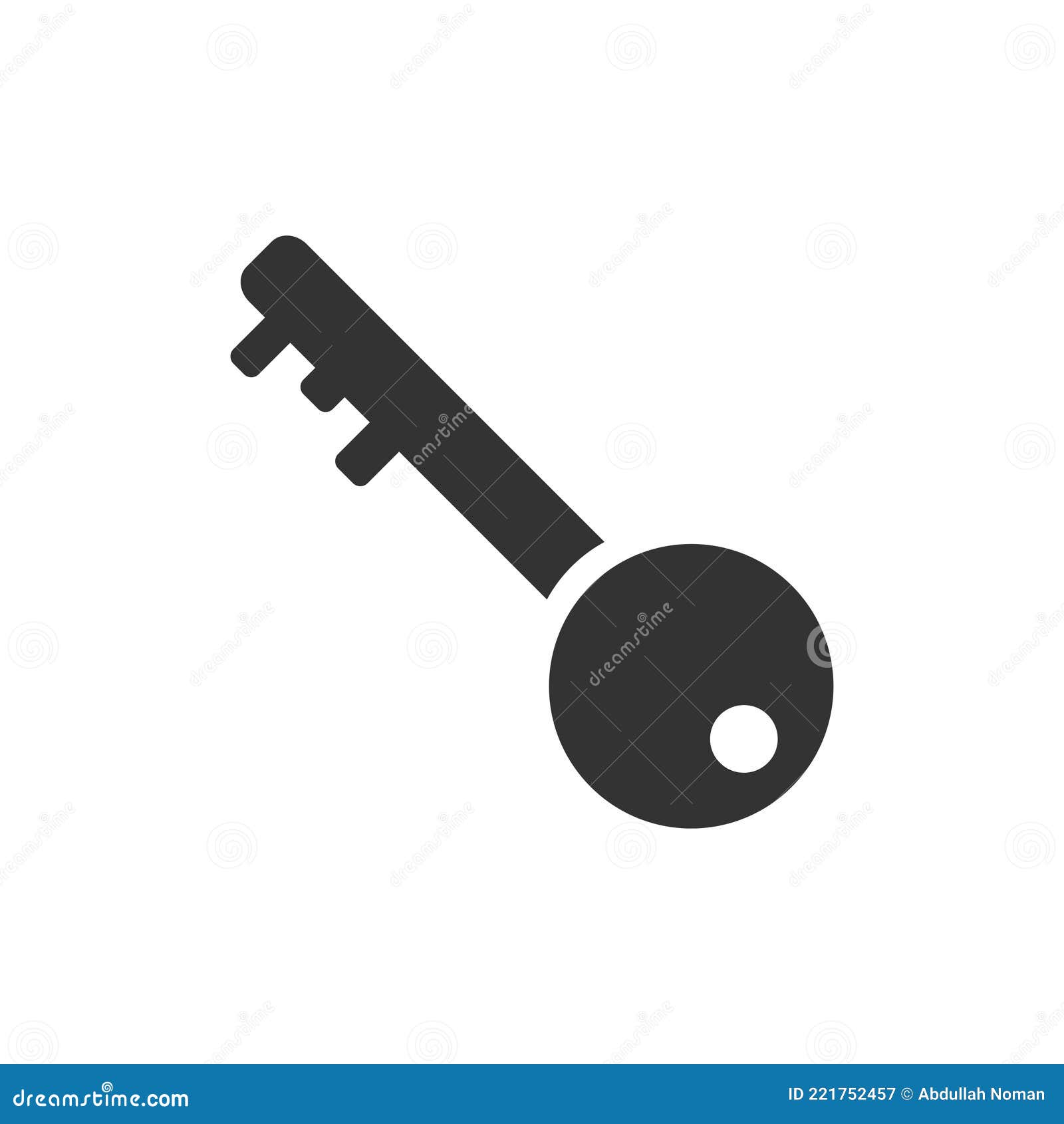 Security key icon stock vector. Illustration of access - 221752457