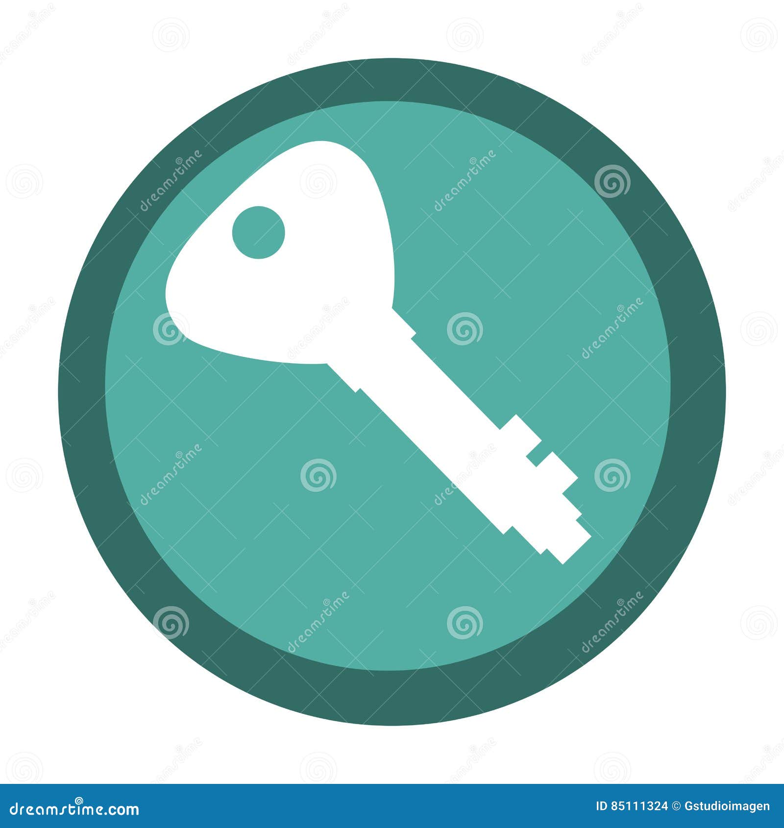 Security key icon stock illustration. Illustration of sign - 85111324